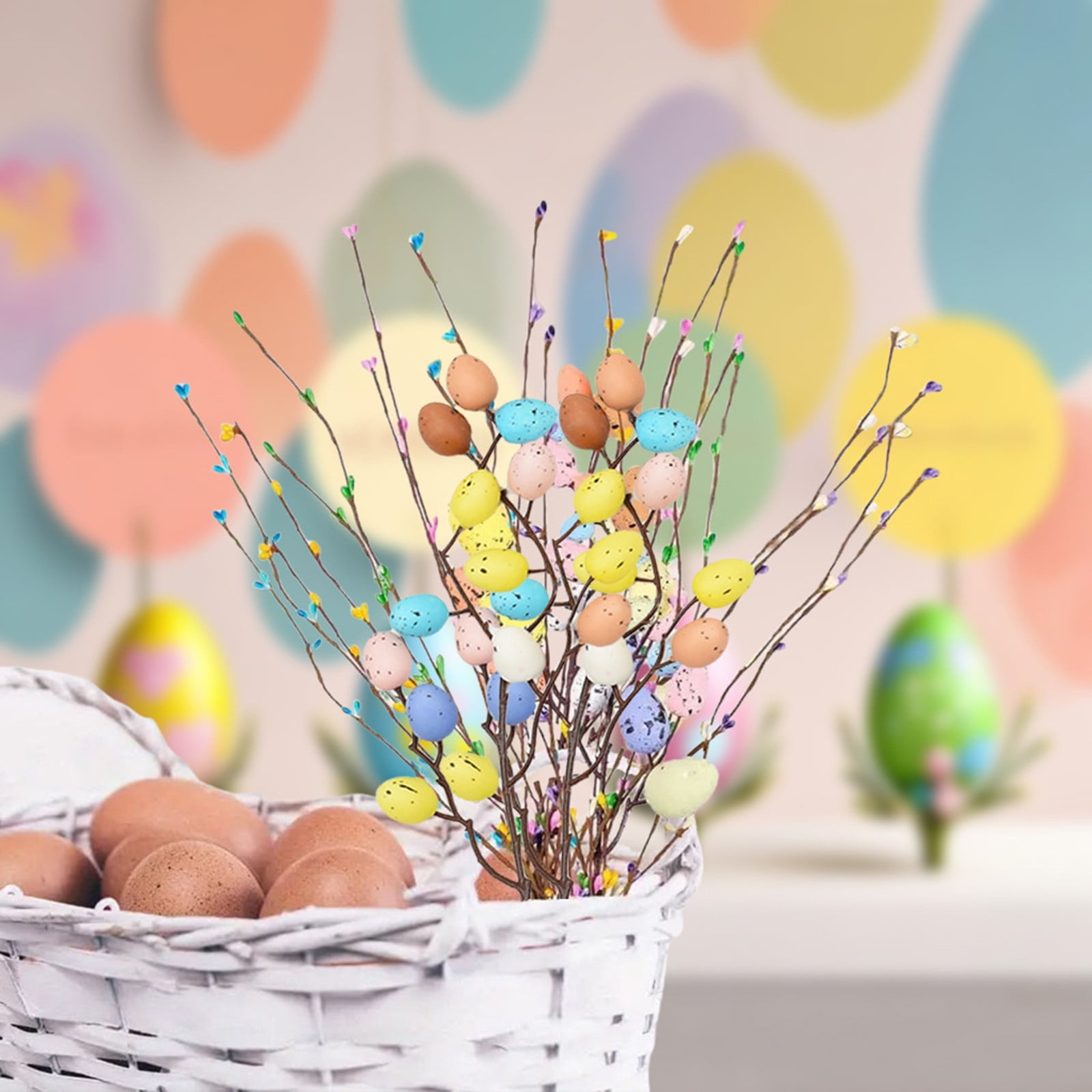 Apmemiss Artificial Easter Stems 2 Pcs Spring Berry Picks with Easter ... Apmemiss Artificial Easter Stems 2 Pcs Spring Berry Picks with Easter ...