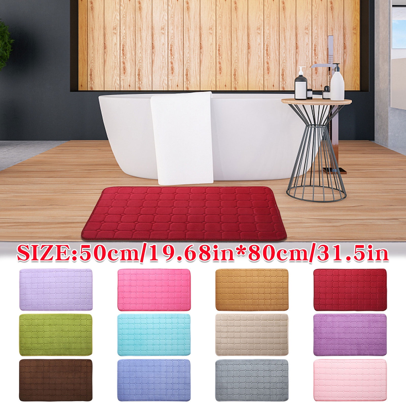 Apmemiss Bathroom Rugs Clearance Pad Bathroom Shower Bath Mats Room ...