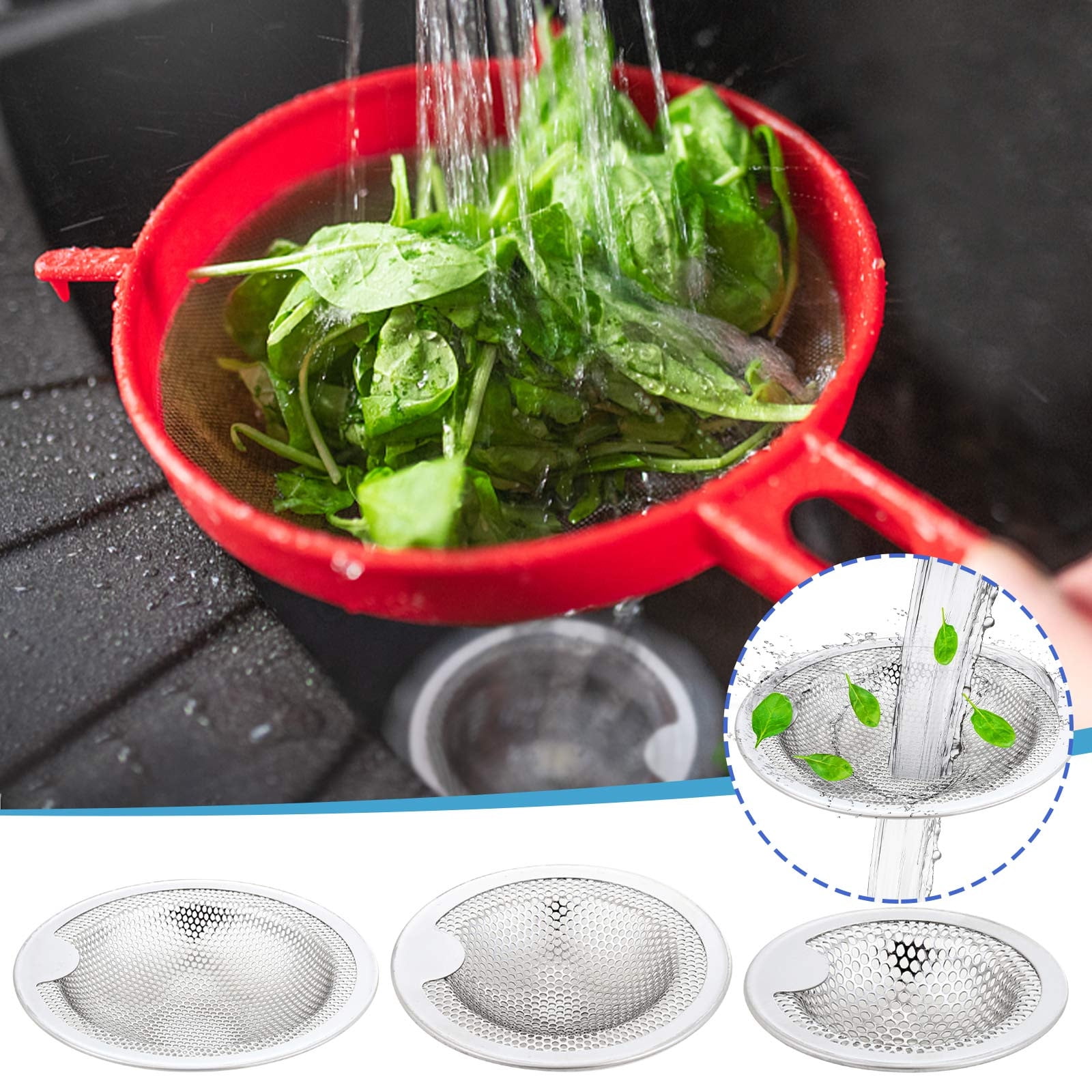 Apmemiss Clearance Kitchen Sink Stainless Steel Strainer Bathroom Floor ...