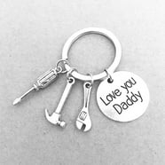 3" Miraculous Medal Keychain | 1 Inch Long Medal | Blue Colored Enamel ...