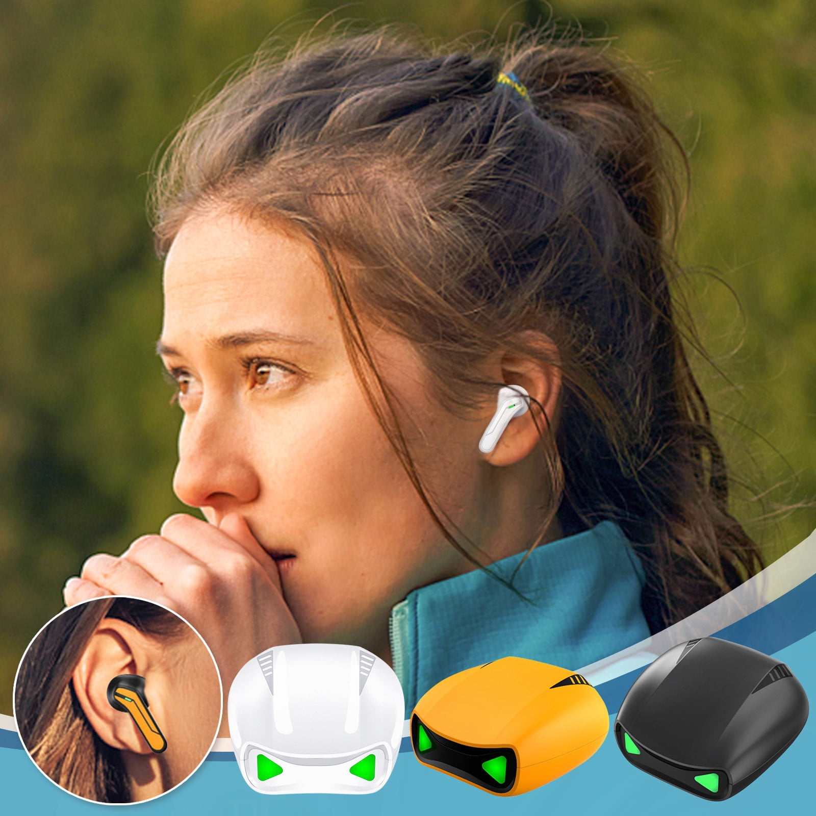 Apmemiss Bluetooth Earbuds Clearance Wireless Bluetooth Headphones ...