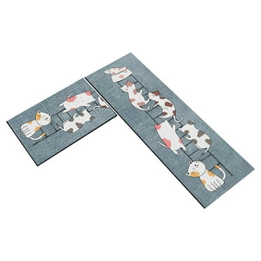 Yellowstone 20" x 30" Rustic Two-Tone Kitchen Mat, Kayce Collection ...