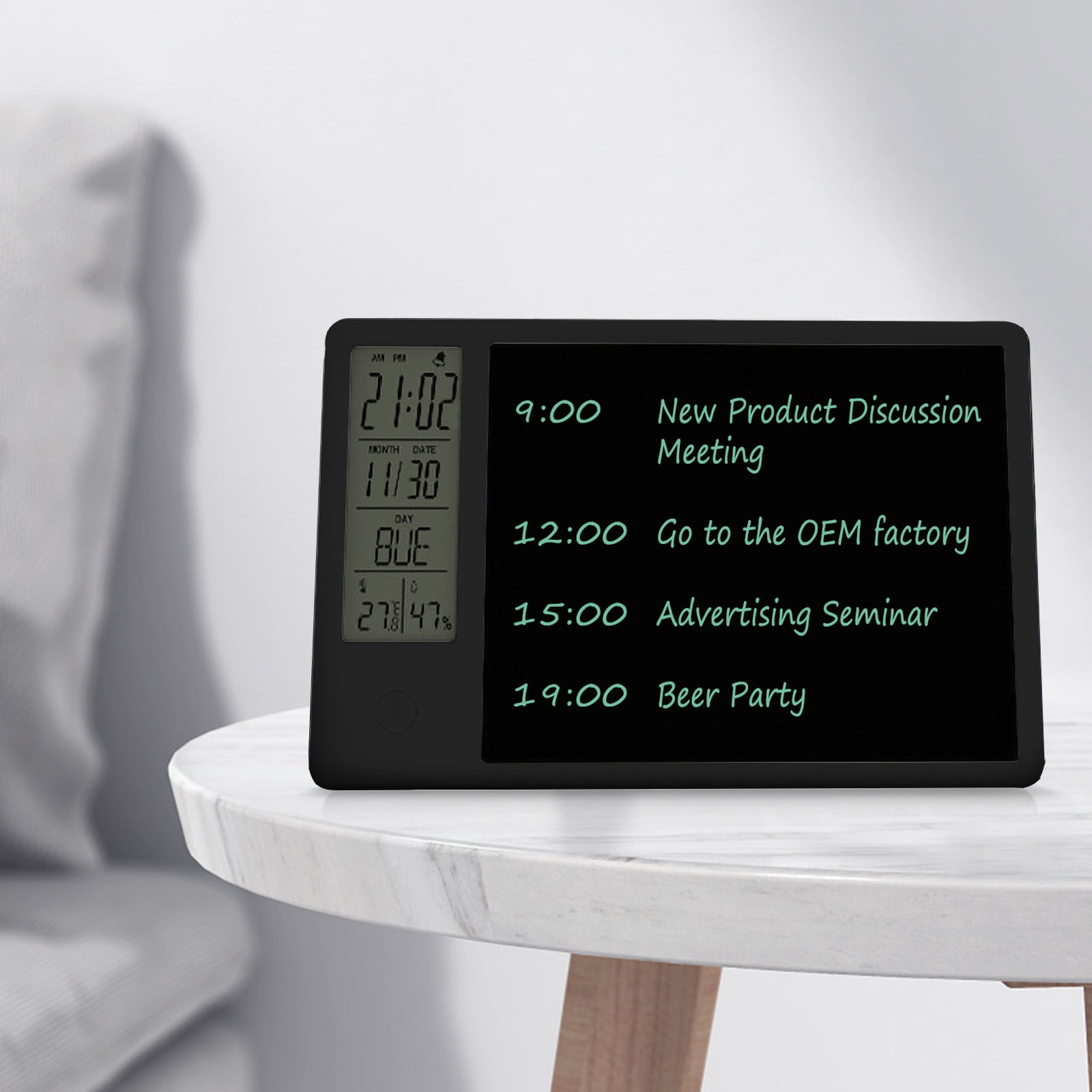 Apmemiss Clearance 10inch Calendar Temperature and Humidity LCD Writing ...