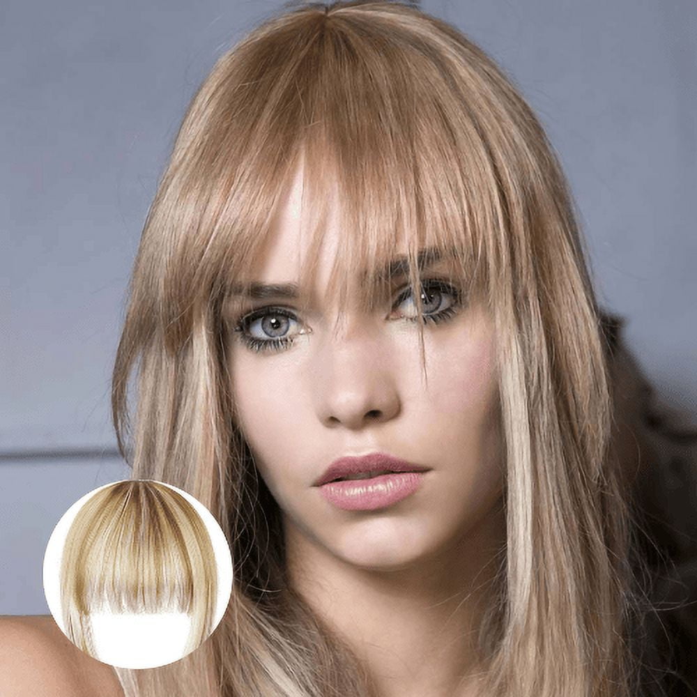Apmemiss Clearance Bangs Hair Clip in Bangs Real Human Hair Wispy Bangs ...
