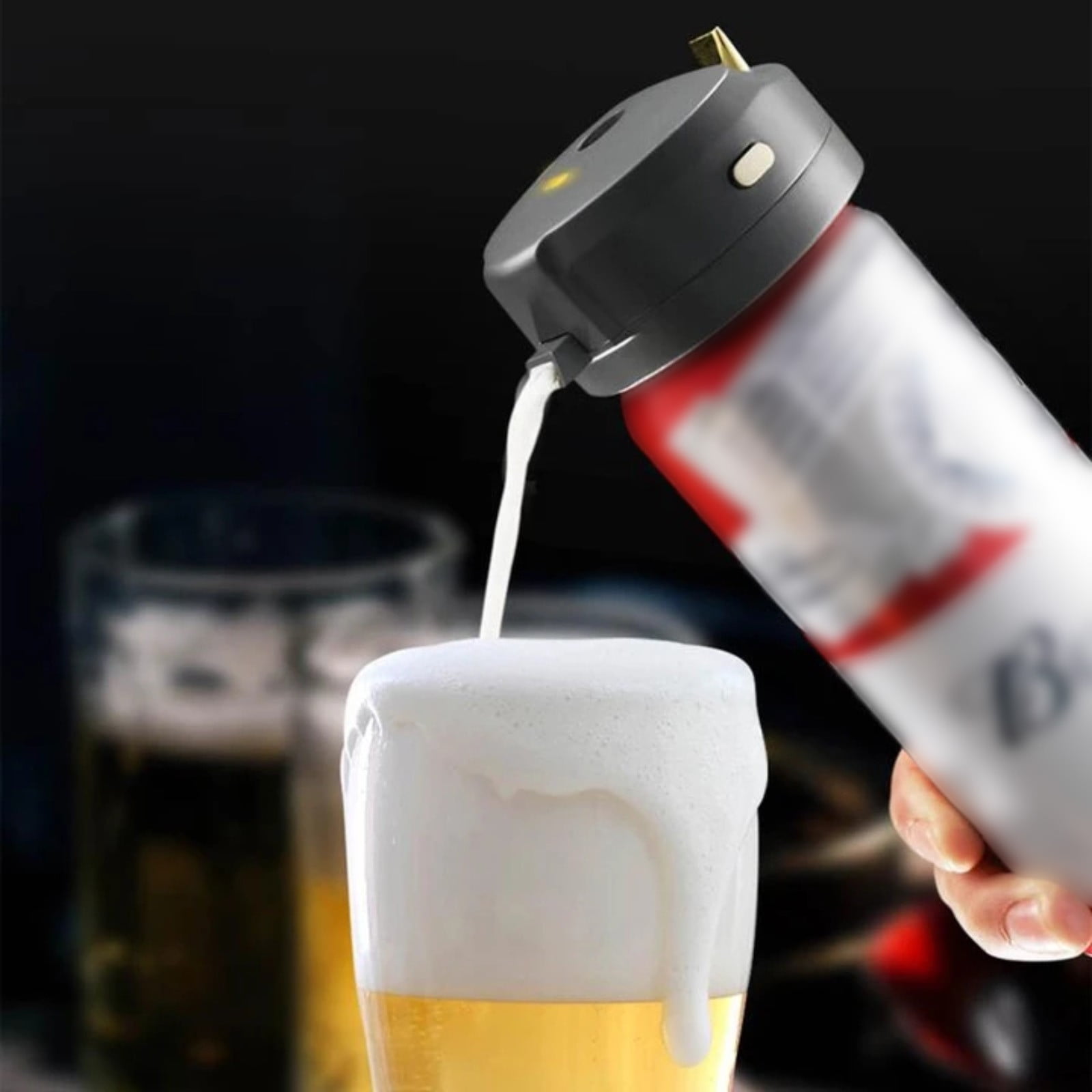 Apmemiss Clearance Beer Bubbler, Portable Beer Foamer Beer Foam Machine ...