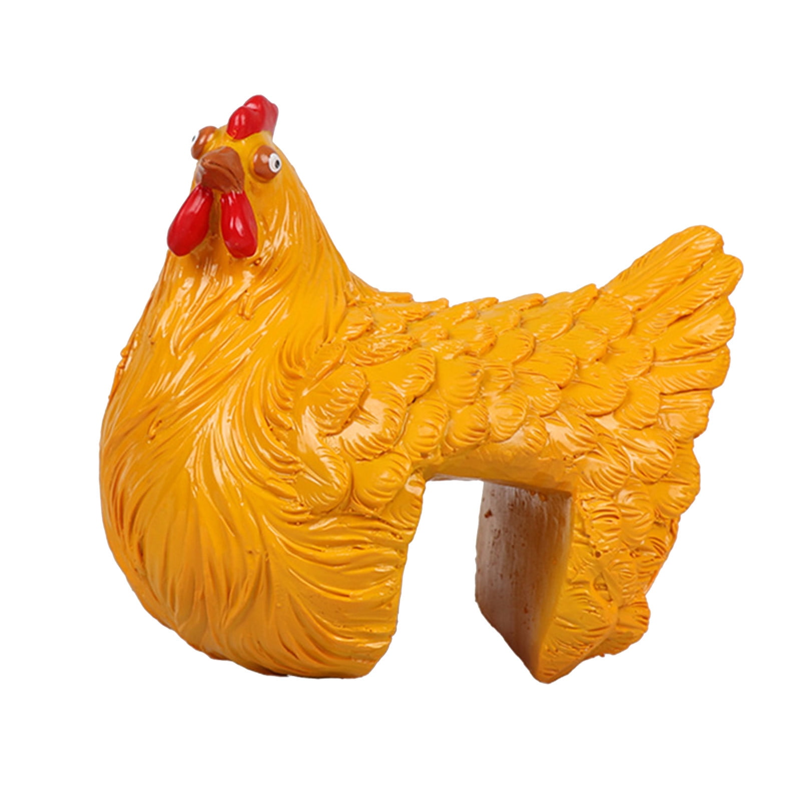 Apmemiss Clearance Chicken Fence Decoration,Funny Farm Chickens Statues ...