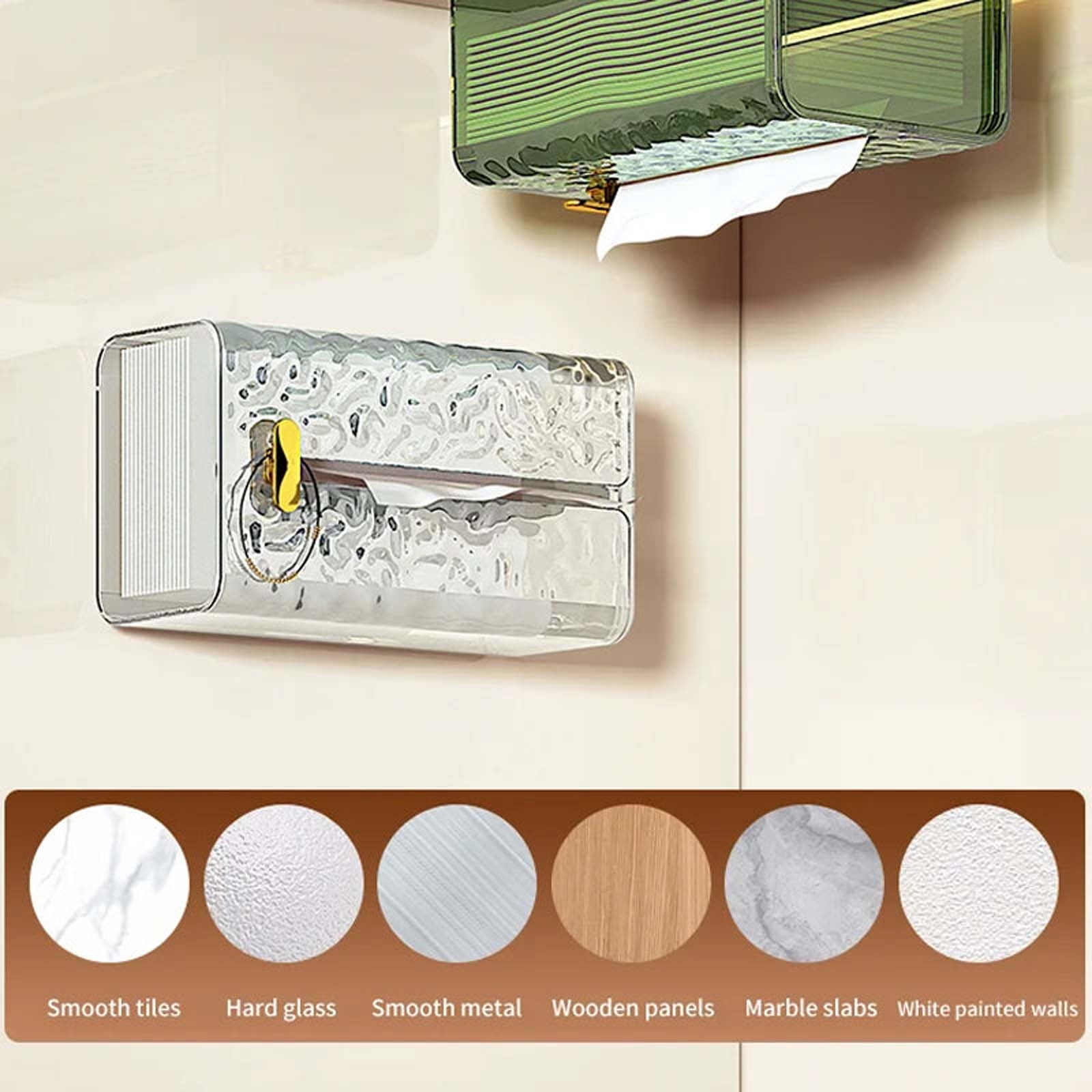 Apmemiss Clearance Clear Tissue Box Holder with Cover Facial Tissue ...