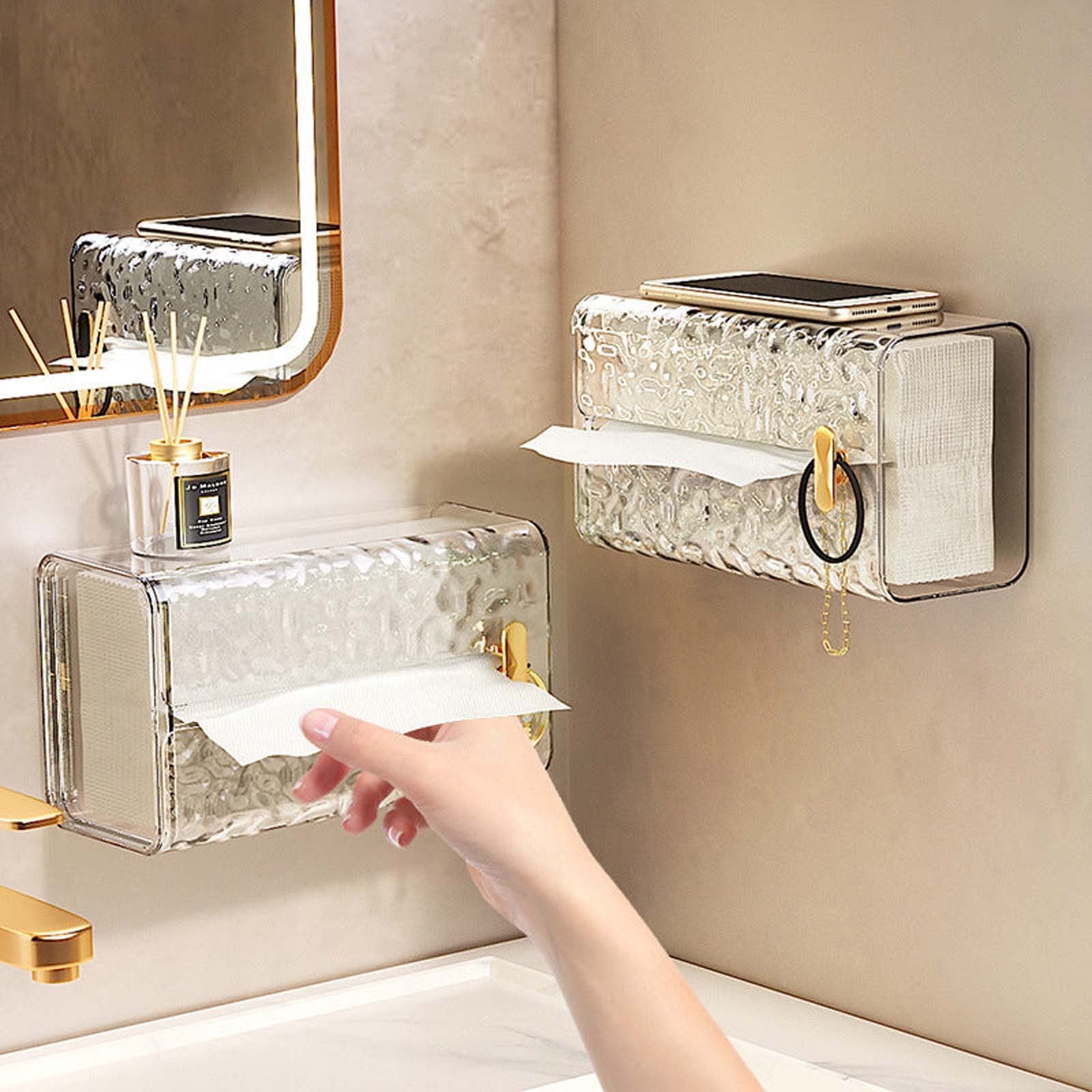 Apmemiss Clearance Clear Tissue Box Holder with Cover Facial Tissue ...
