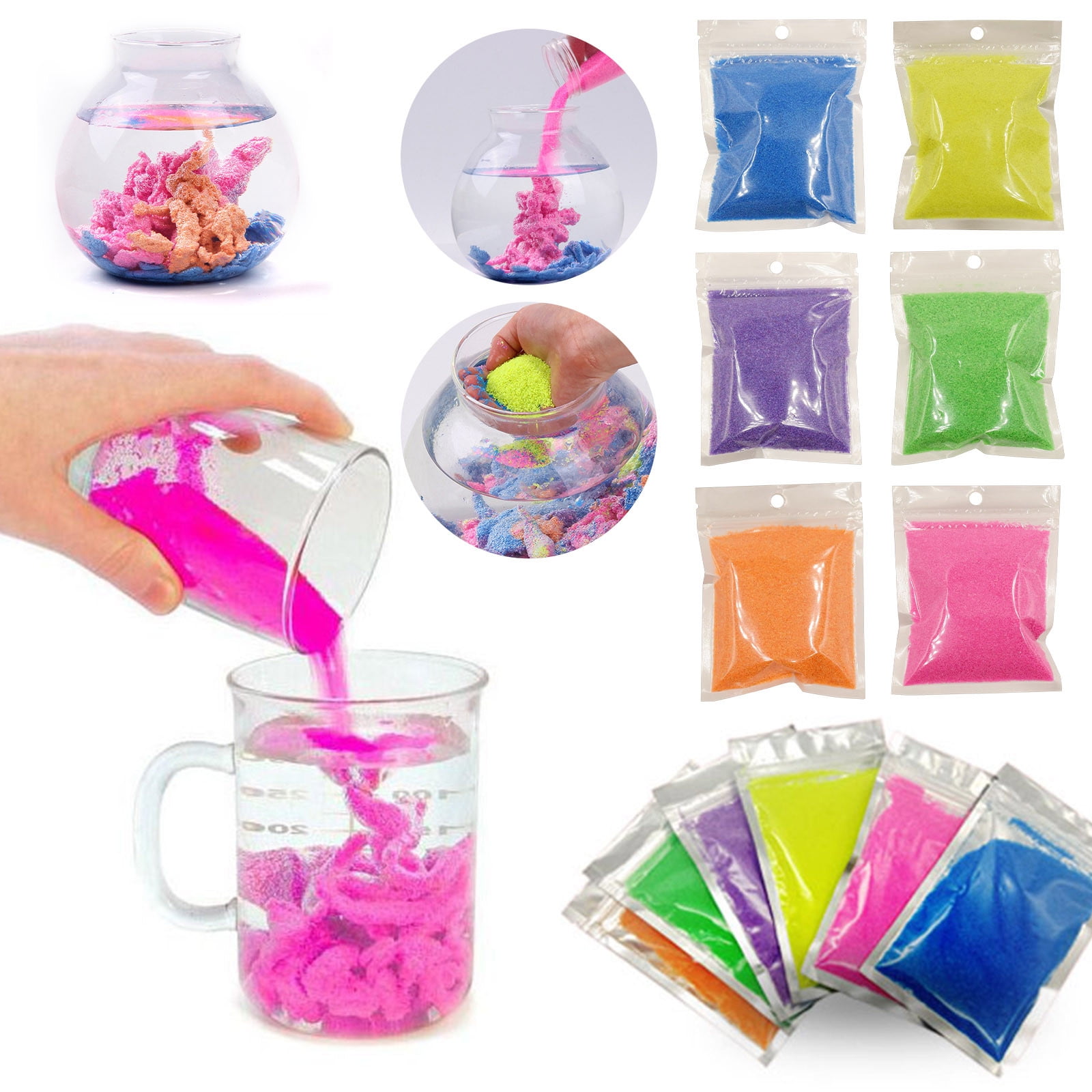 Apmemiss Clearance Colorful Magic Sand,Amazing Hydrophobic Sand Space ...