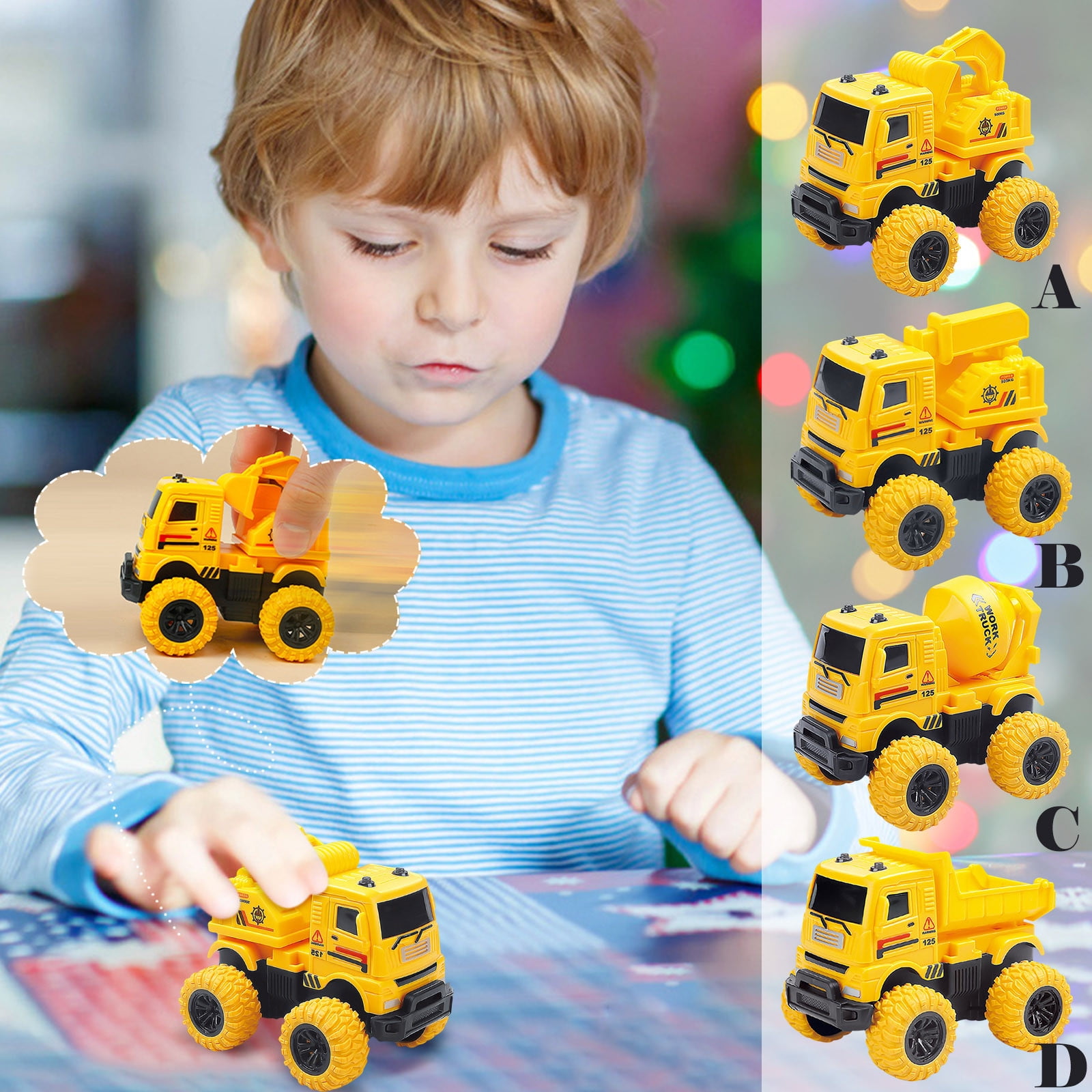 Apmemiss Clearance Construction Trucks Toy, Geyiie Construction ...