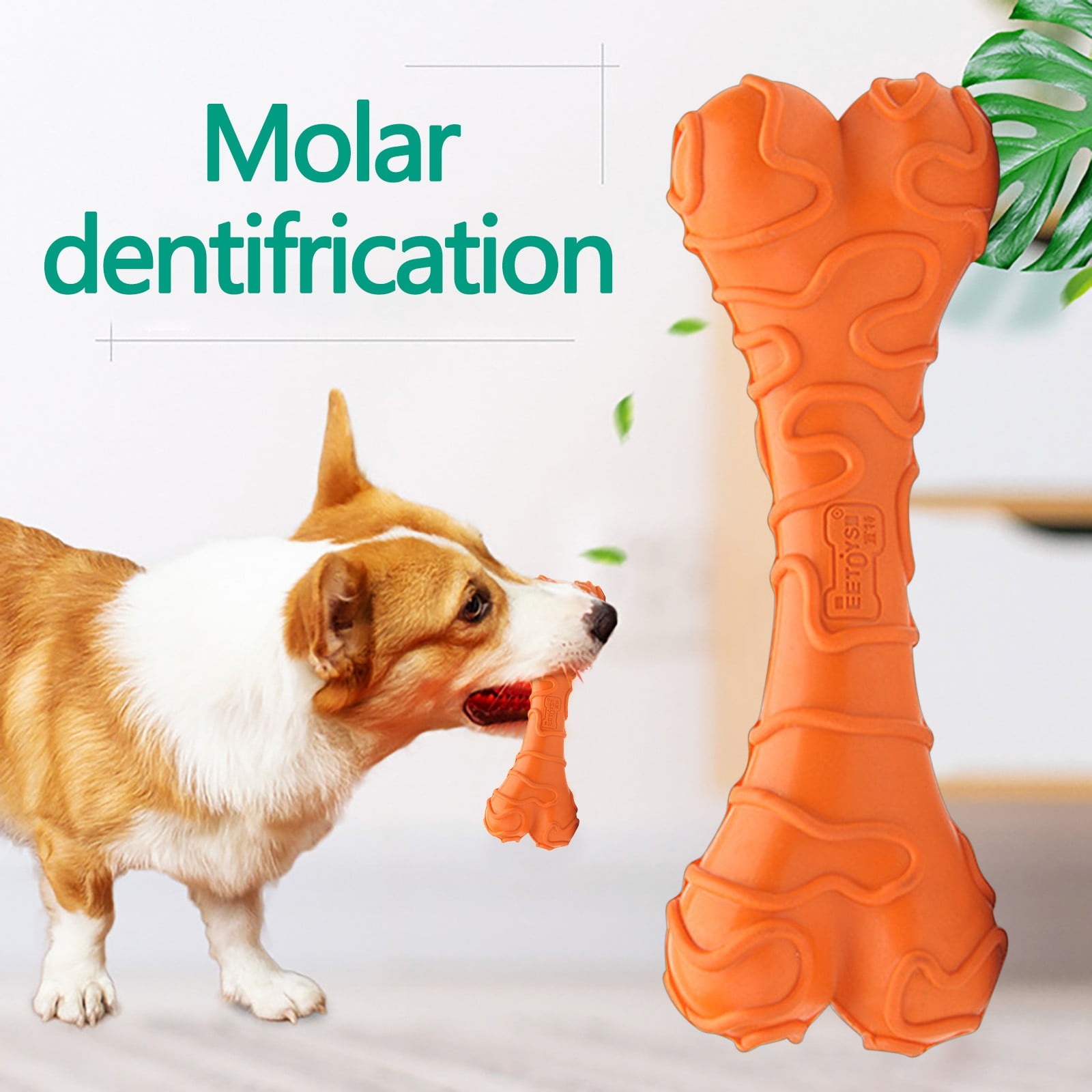 Apmemiss Clearance Dog Chew Toy Natural Rubber Bone Dog toys Dog Molar ...