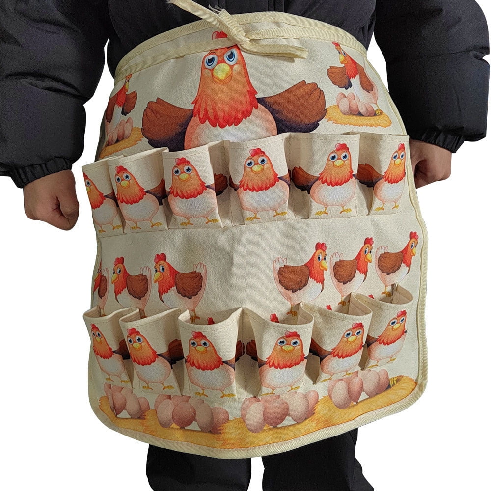 Apmemiss Clearance Egg Apron, Egg Collecting Apron for Chicken Duck ...