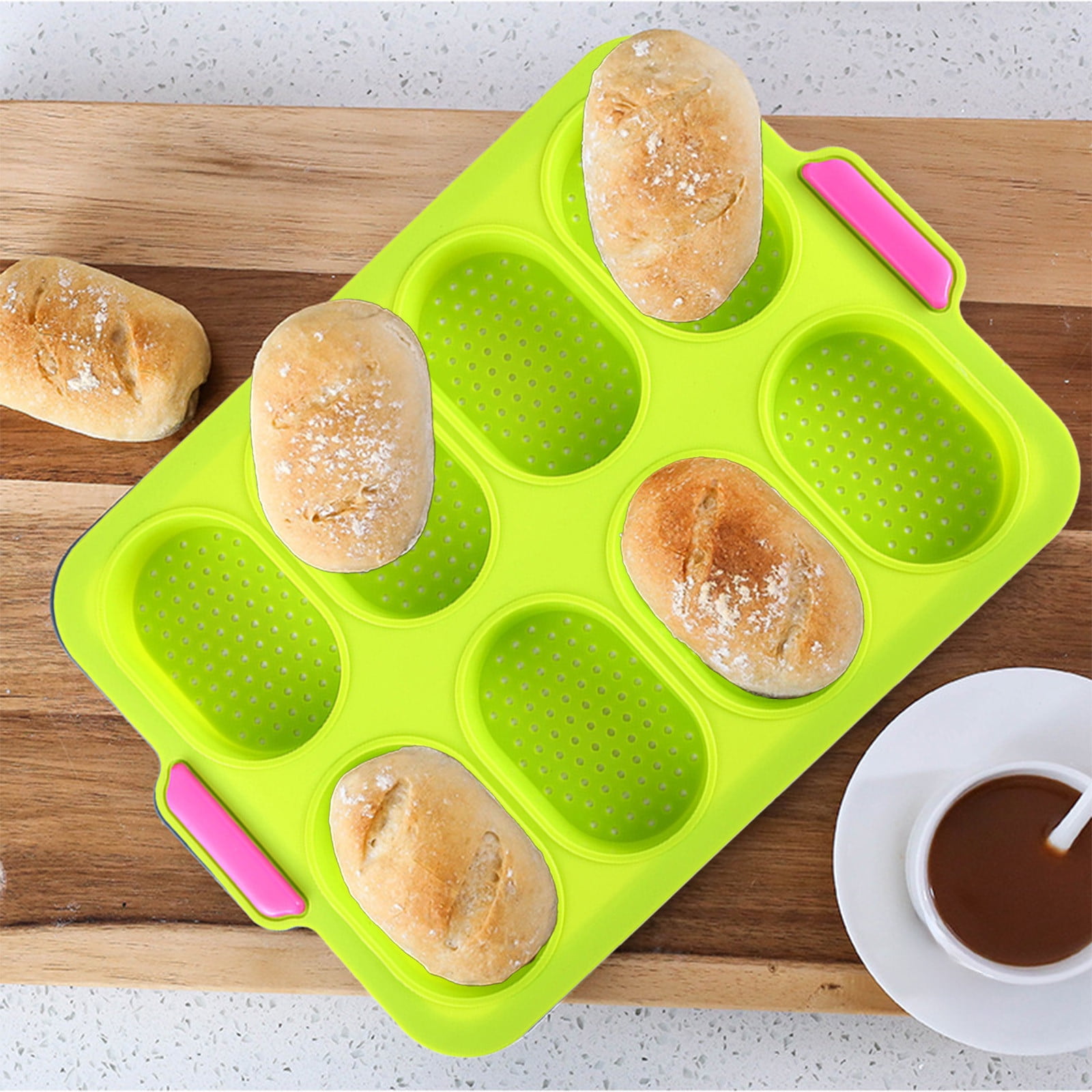 Apmemiss Clearance French Bread Tray for Baking, Non Stick French Bread ...