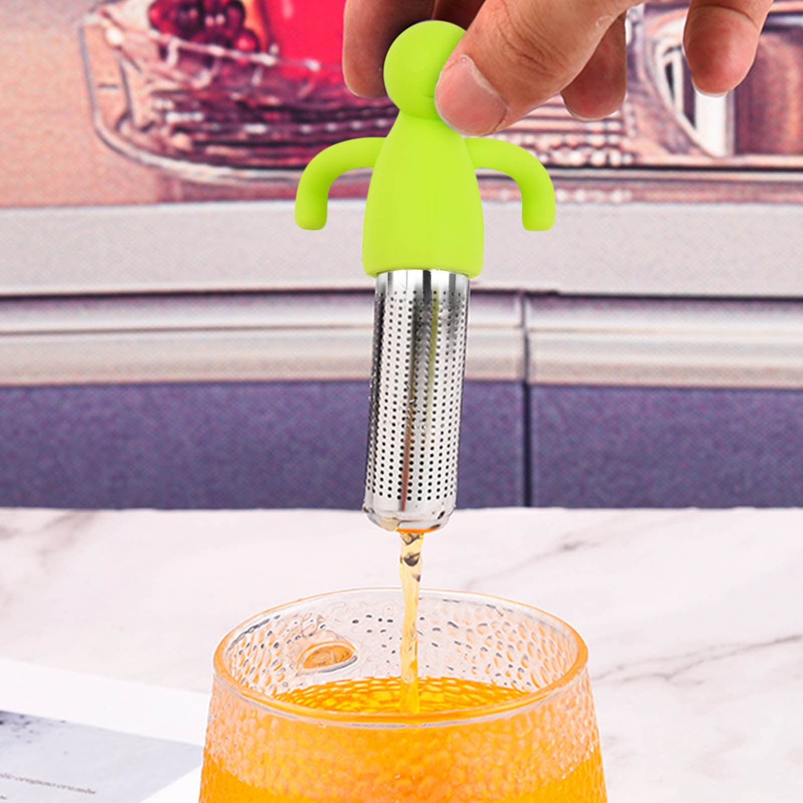 Apmemiss Clearance Human Shaped Tea Filter Tea Making Machine Stainless ...