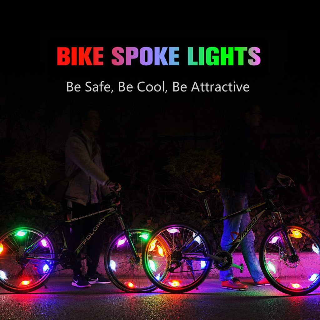 Apmemiss Clearance LED Bike Wheel Lights Ultra Bright Waterproof ...