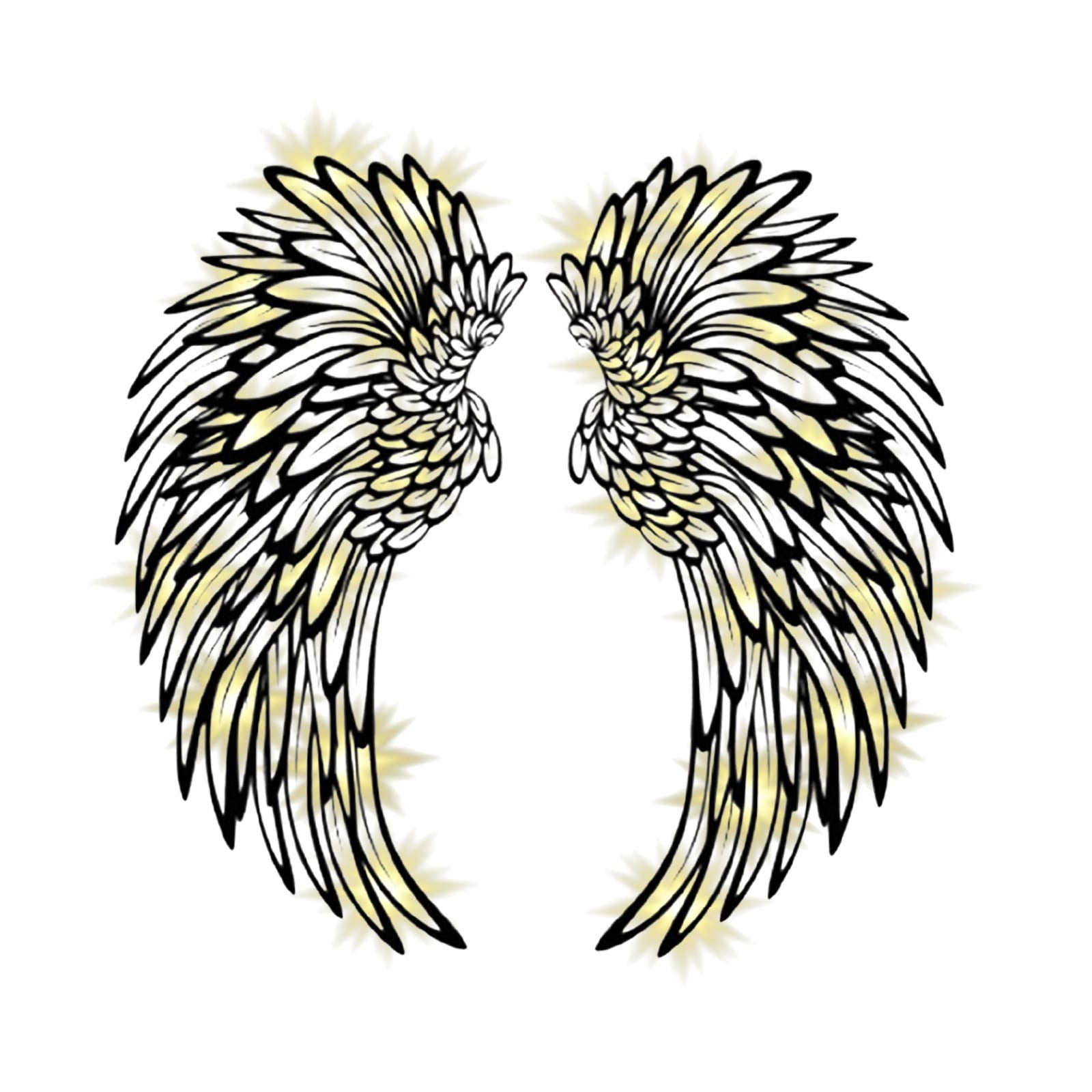 Apmemiss Clearance Large Metal Angel Wall Decoration, Angel Wall ...