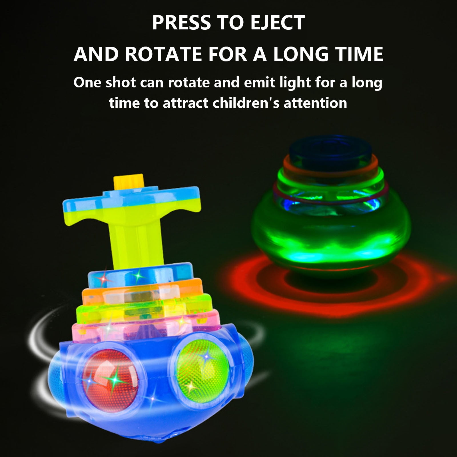 Apmemiss Clearance Light Up Spinning Tops for Kids, LED Light Up ...