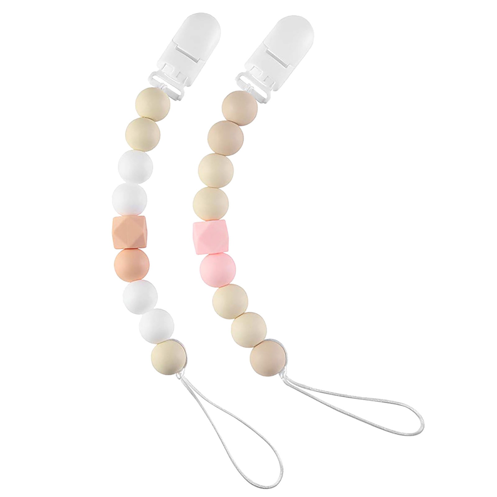 Apmemiss Clearance Pacifier Clips, Silicone Pacifier Holder with One ...