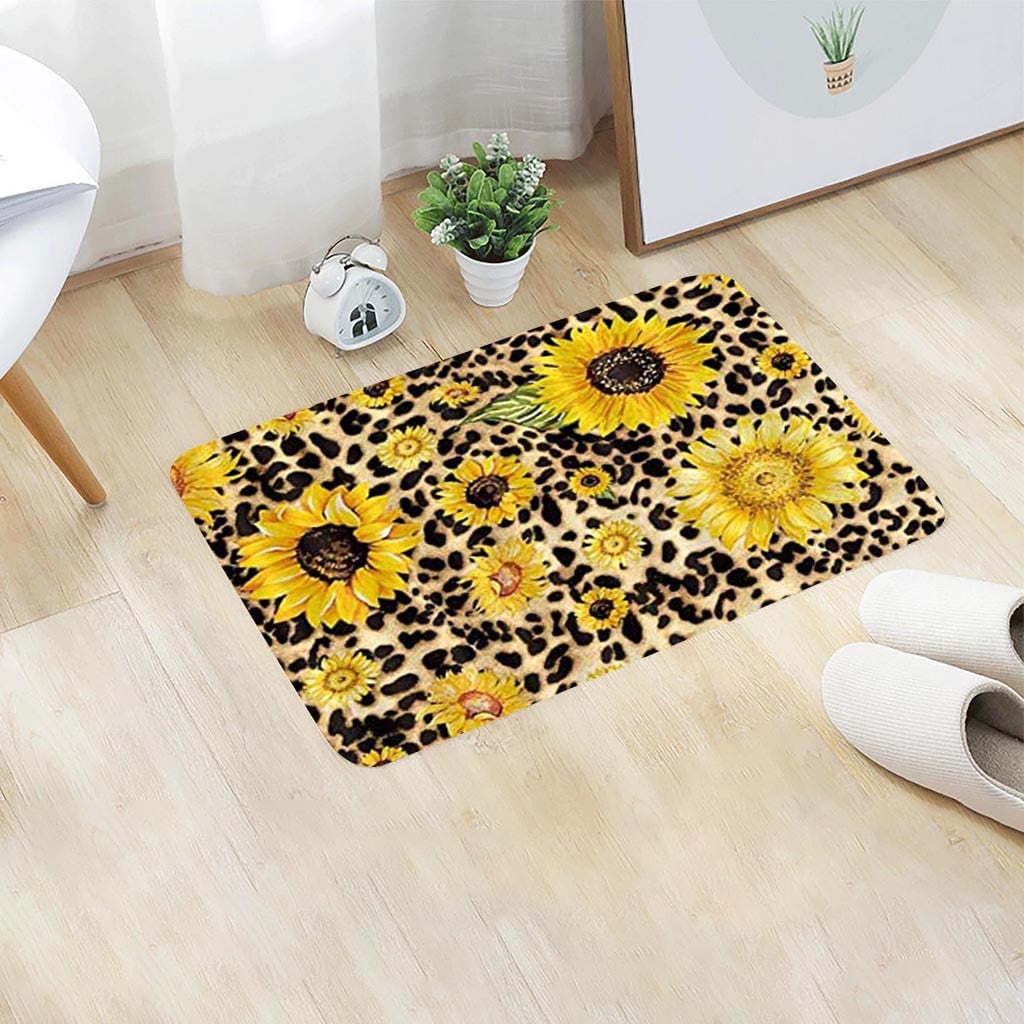 Apmemiss Clearance Rustic Decorative Doormats Sunflowers Home Welcome ...