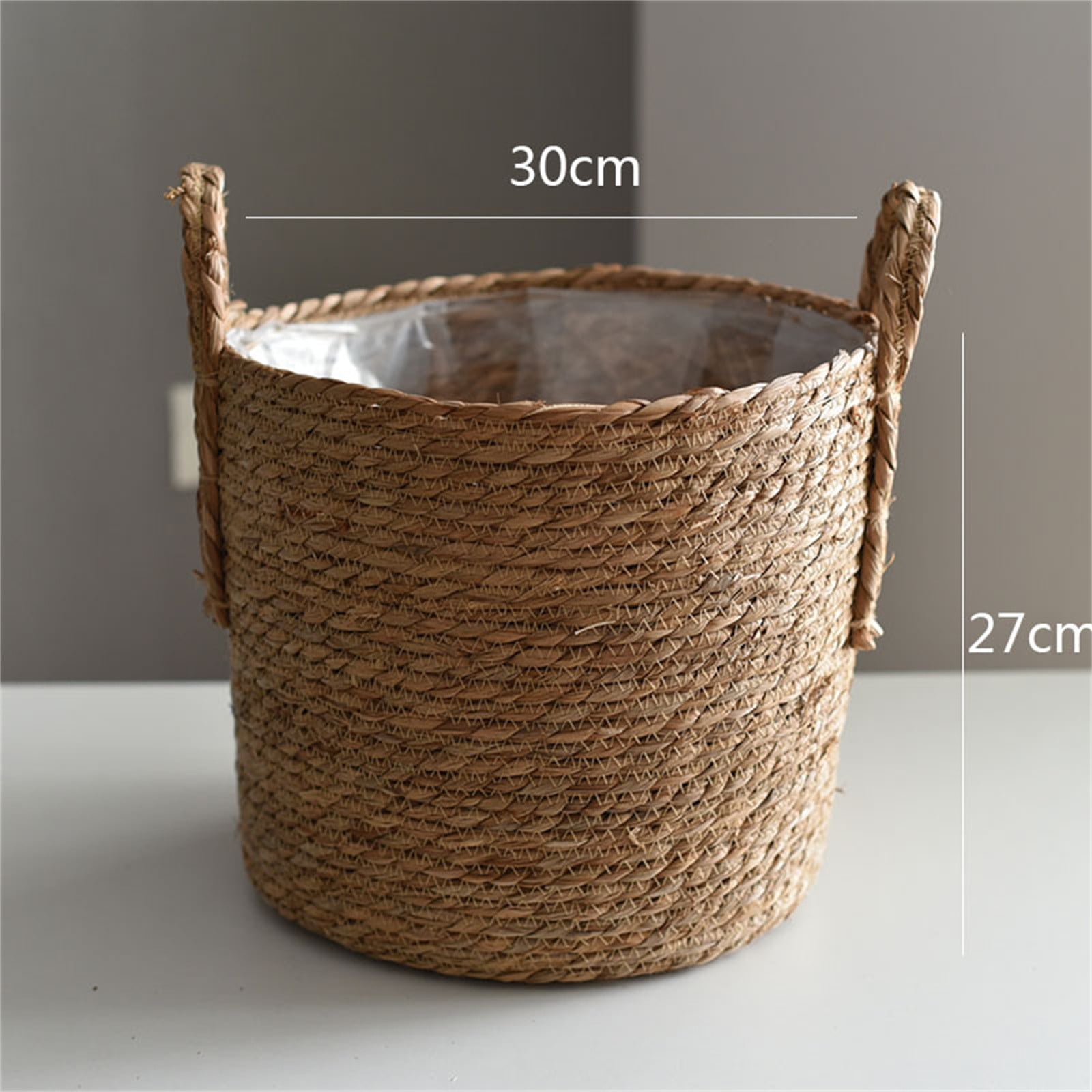 Apmemiss Clearance Seagrass Planter Basket Flower Pots Cover Plant ...