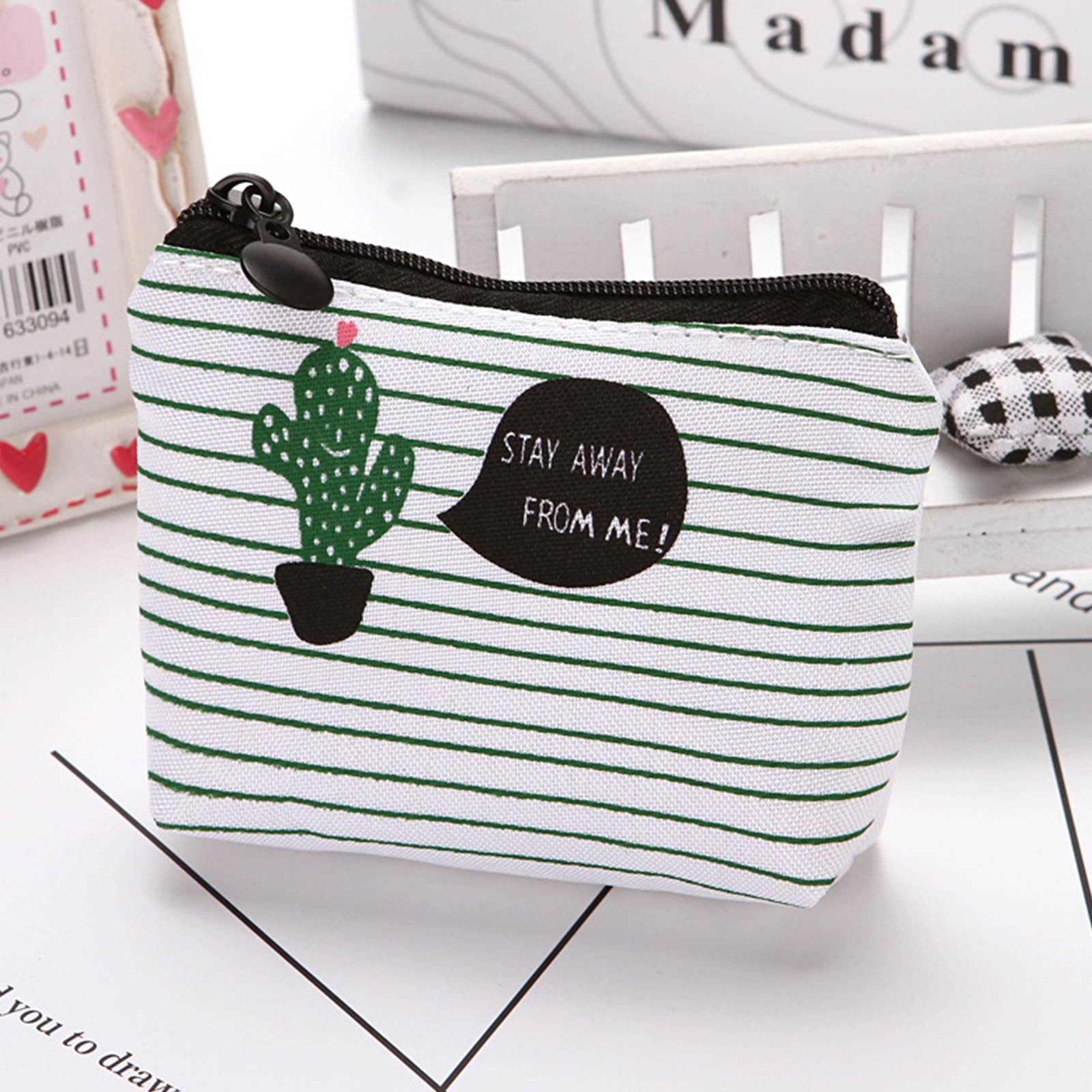Apmemiss Clearance Small Canvas Coin Purse Cute Change Purse for Girls ...
