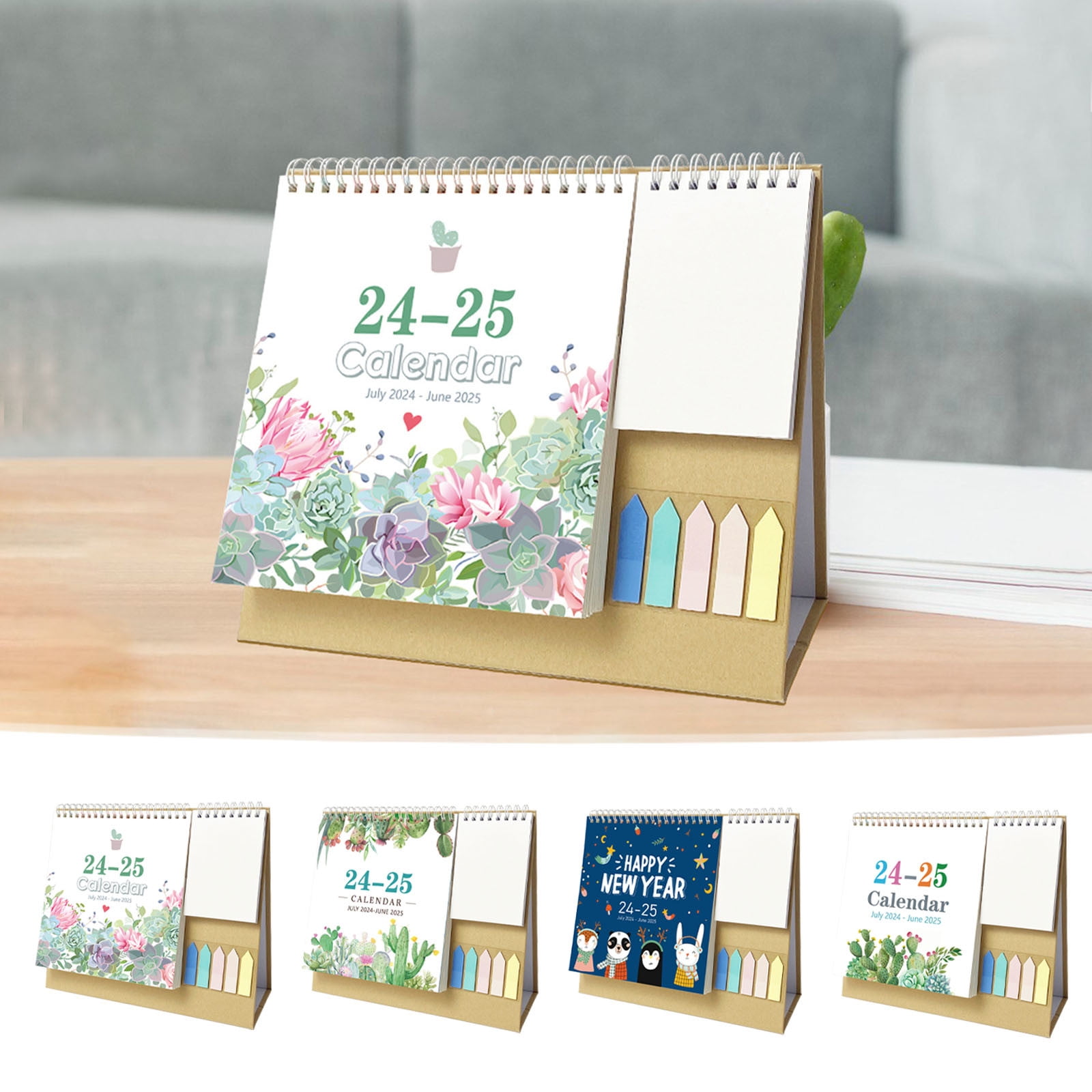 Apmemiss Clearance Small Desk Calendar 2024 Standing Flip - Desktop ...