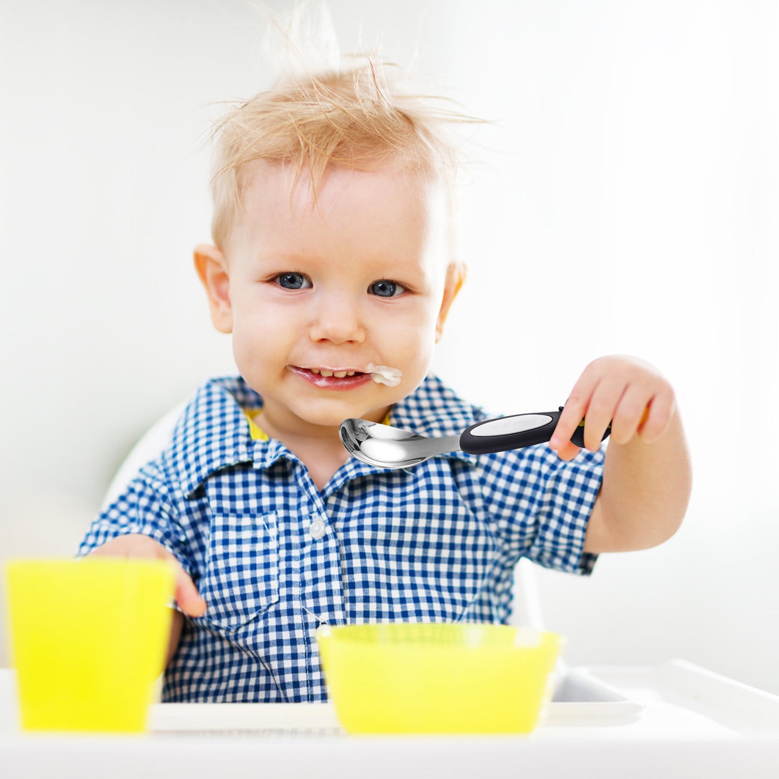 Apmemiss Clearance Toddler Spoons Baby Spoons for Self-Feeding ...