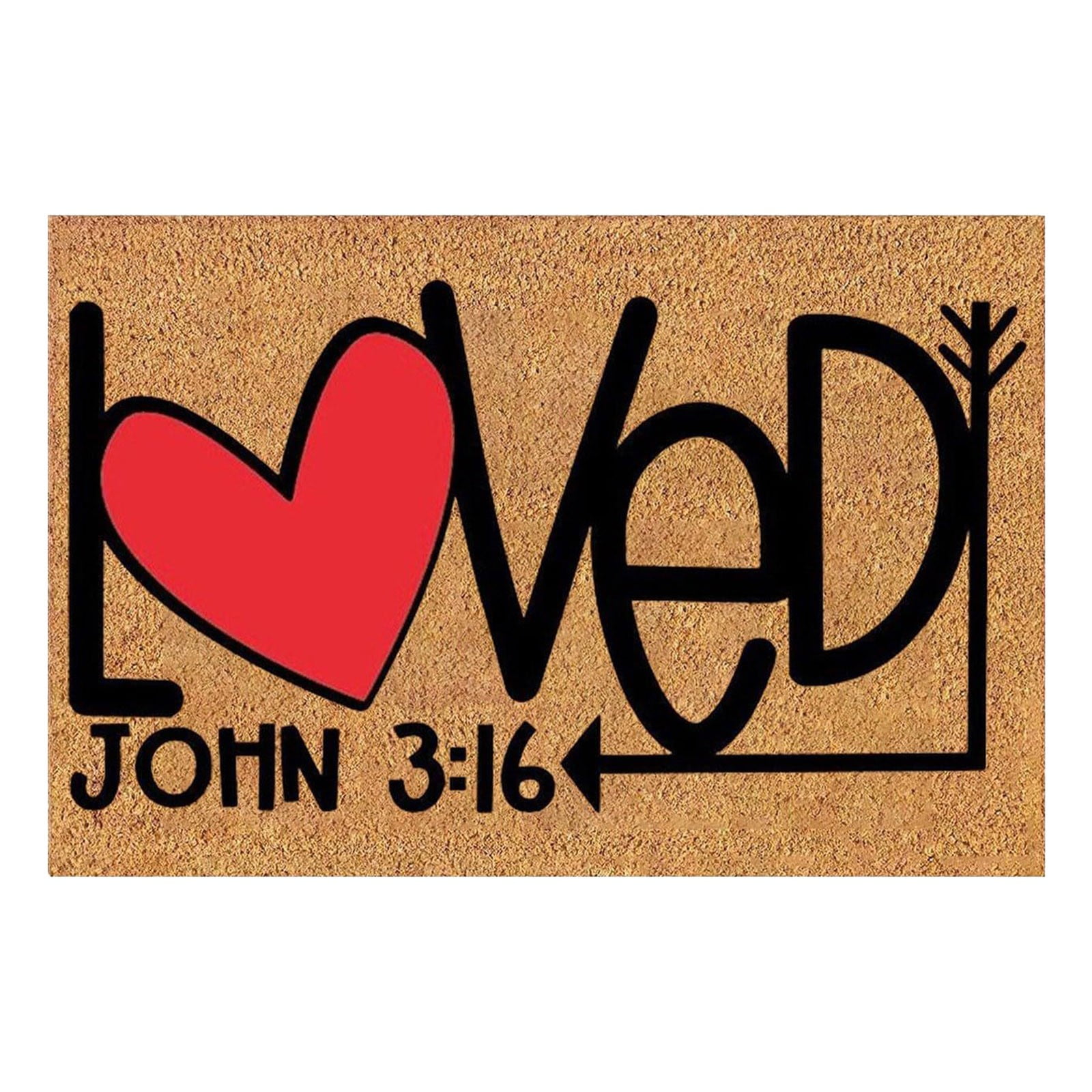 Apmemiss Clearance Valentine's Day Doormat Heart Door Mat Indoor ...