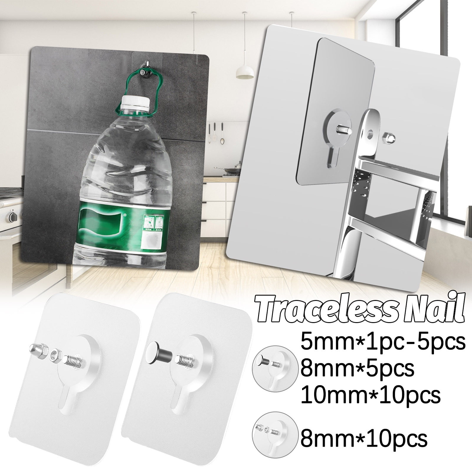 Apmemiss Easter Gifts Clearance Free Punching Screw Stickers Hook Photo ...