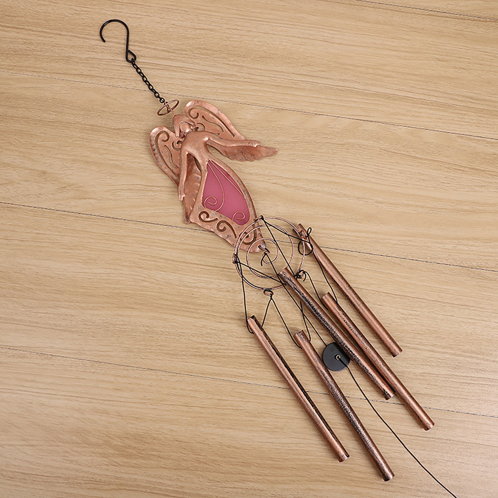 kayannuo Garden Decor Fluorescent Stone Luminous Wind Chime Metal Craft ...