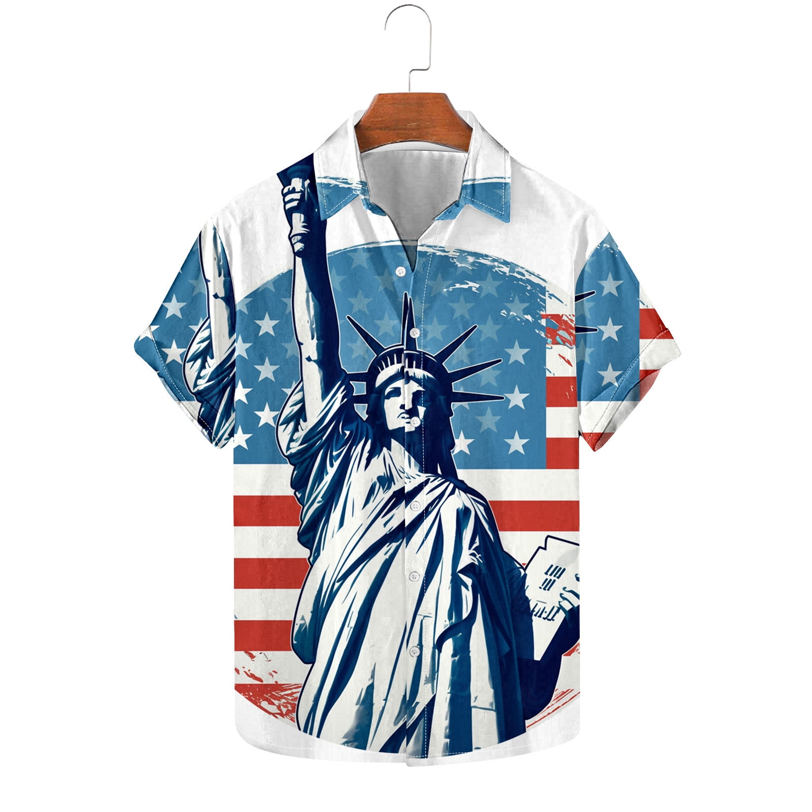 Apmemiss Men T Shirts Clearance Clothes Men's Printed Hort Sleeve ...