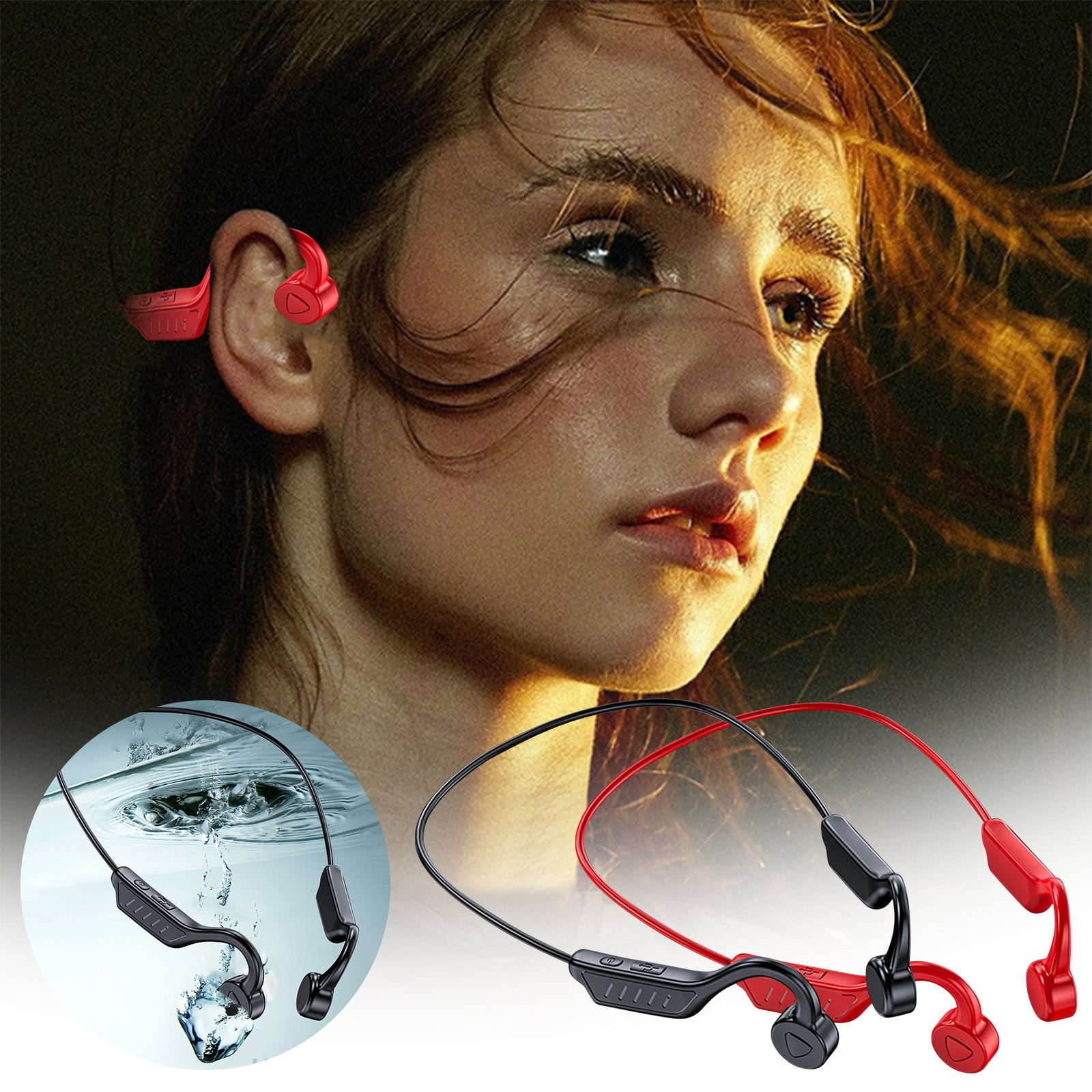 Apmemiss Portable Bluetooth Clearance BL15 Conduction Headphones ...