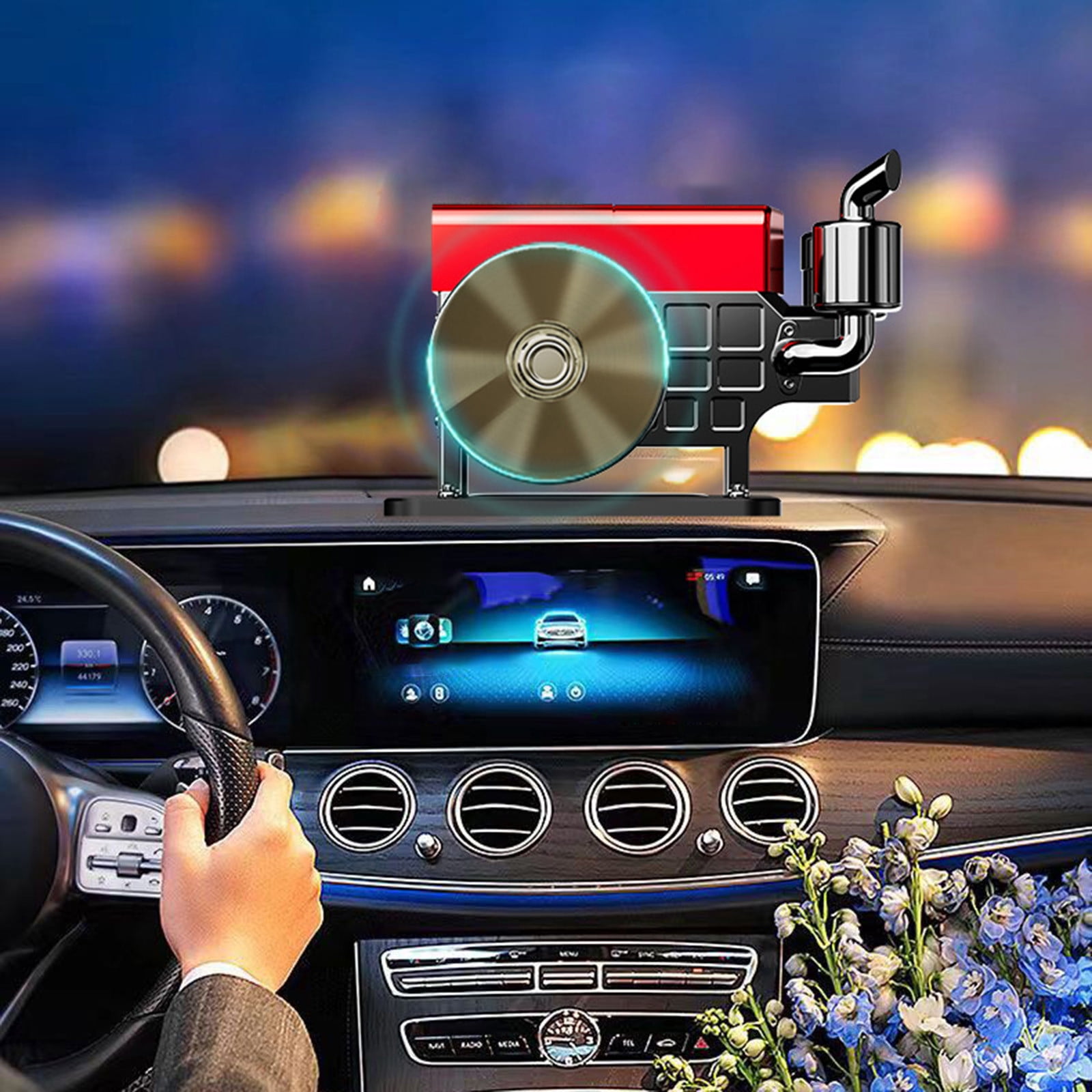 Apmemiss Smart Car Air Freshener Diffuser, Simulated Tractor Engine Car ...