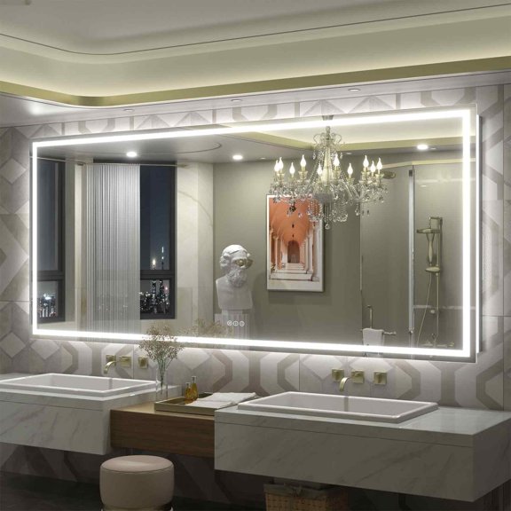 Ozarke Illuminated 3D Octagon Infinity LED Wall Mirror with RGB Color ...