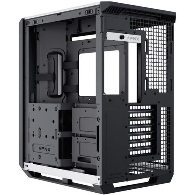 Apnx APCM-VI01103.M1 SGCC ABS Mid Tower Case - Black White - Walmart.com