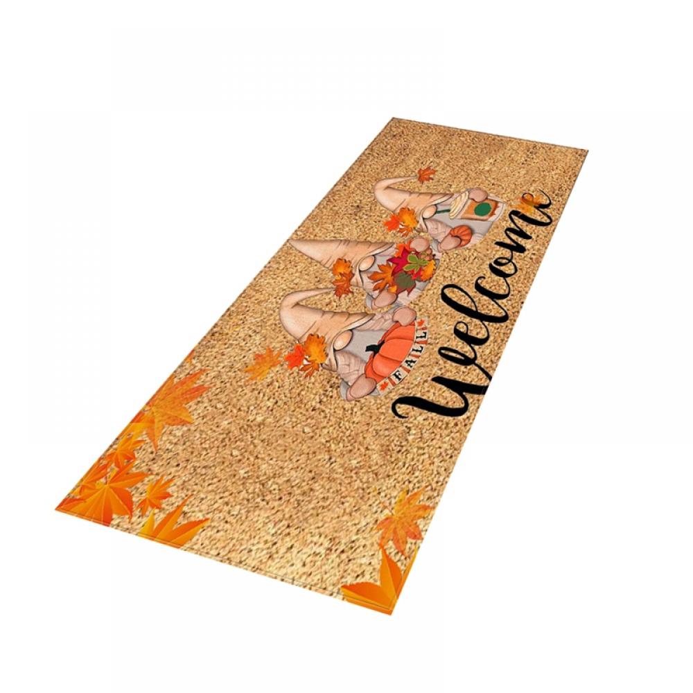 Autumn Pumpkin Doormat, Non-Slip, Reusable, 24x16in, Perfect for ...