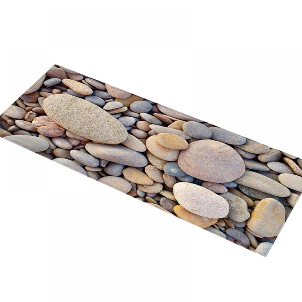 Apocaly Pebble Bath Rugs Runner, Bath Room Rugs,Soft Absorbent Machine ...