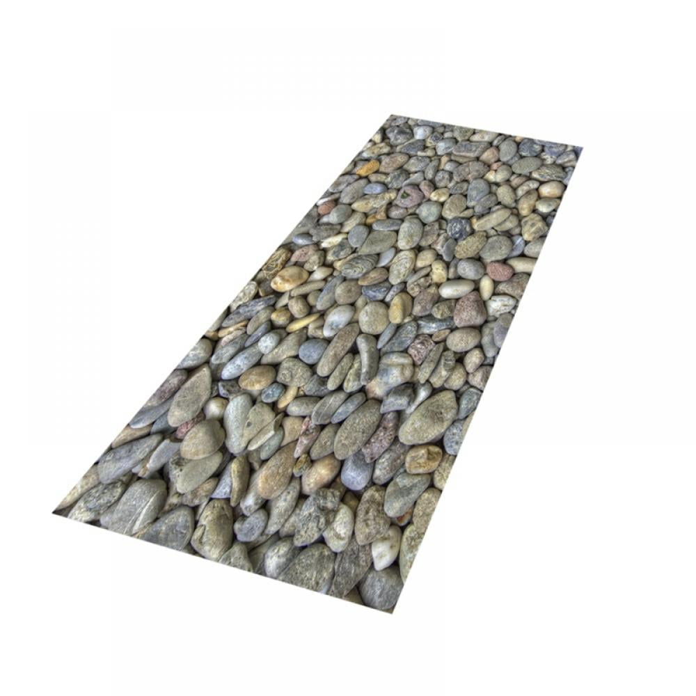 Apocaly Pebbles Bath Rug Runner Soft & Absorbent Bathroom Rugs Non Slip ...