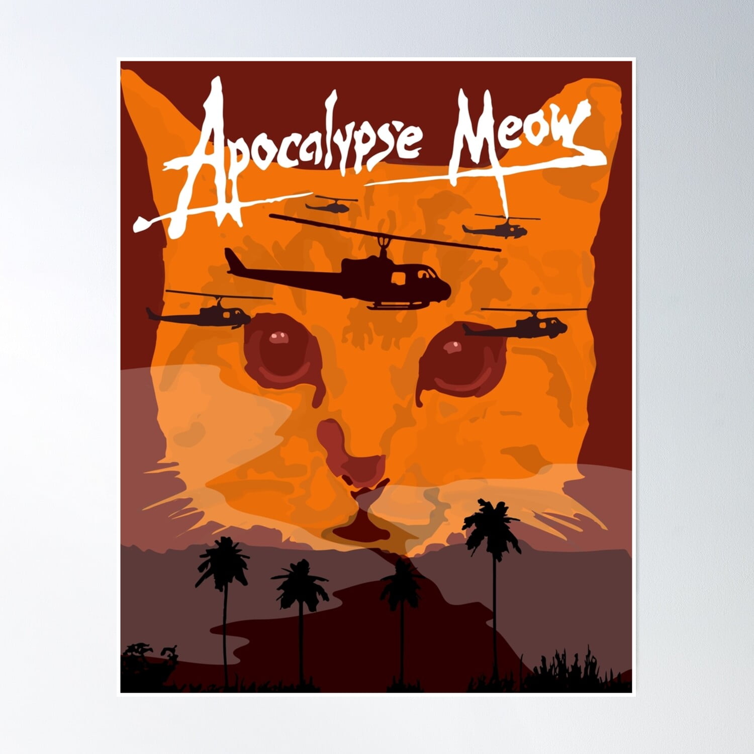Apocalypse Meow Poster Wall Art, Modern Wall Decor, 24x36 UNFRAMED ...