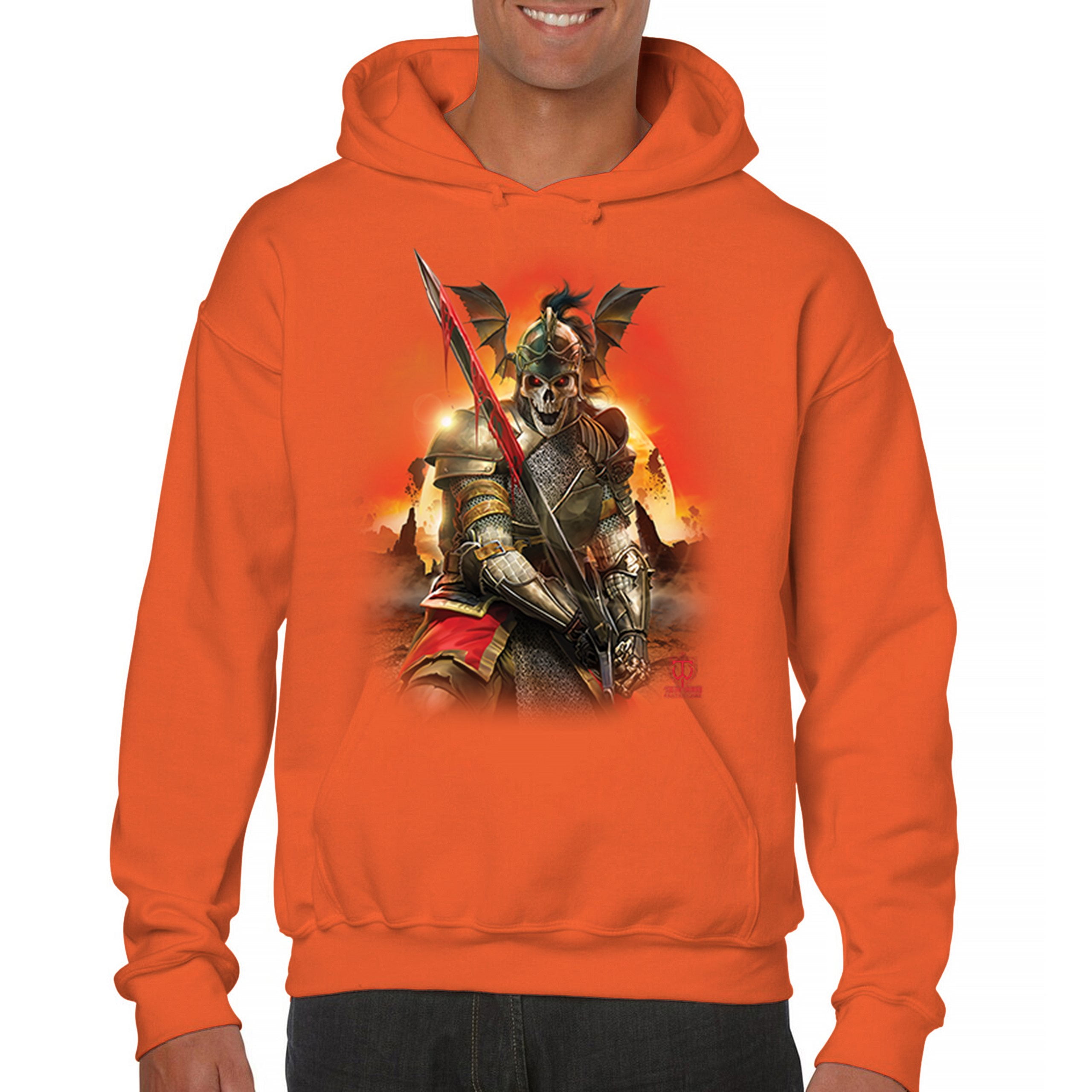 Apocalypse Reaper Sweatshirt Fantasy Skeleton Knight with a Sword ...
