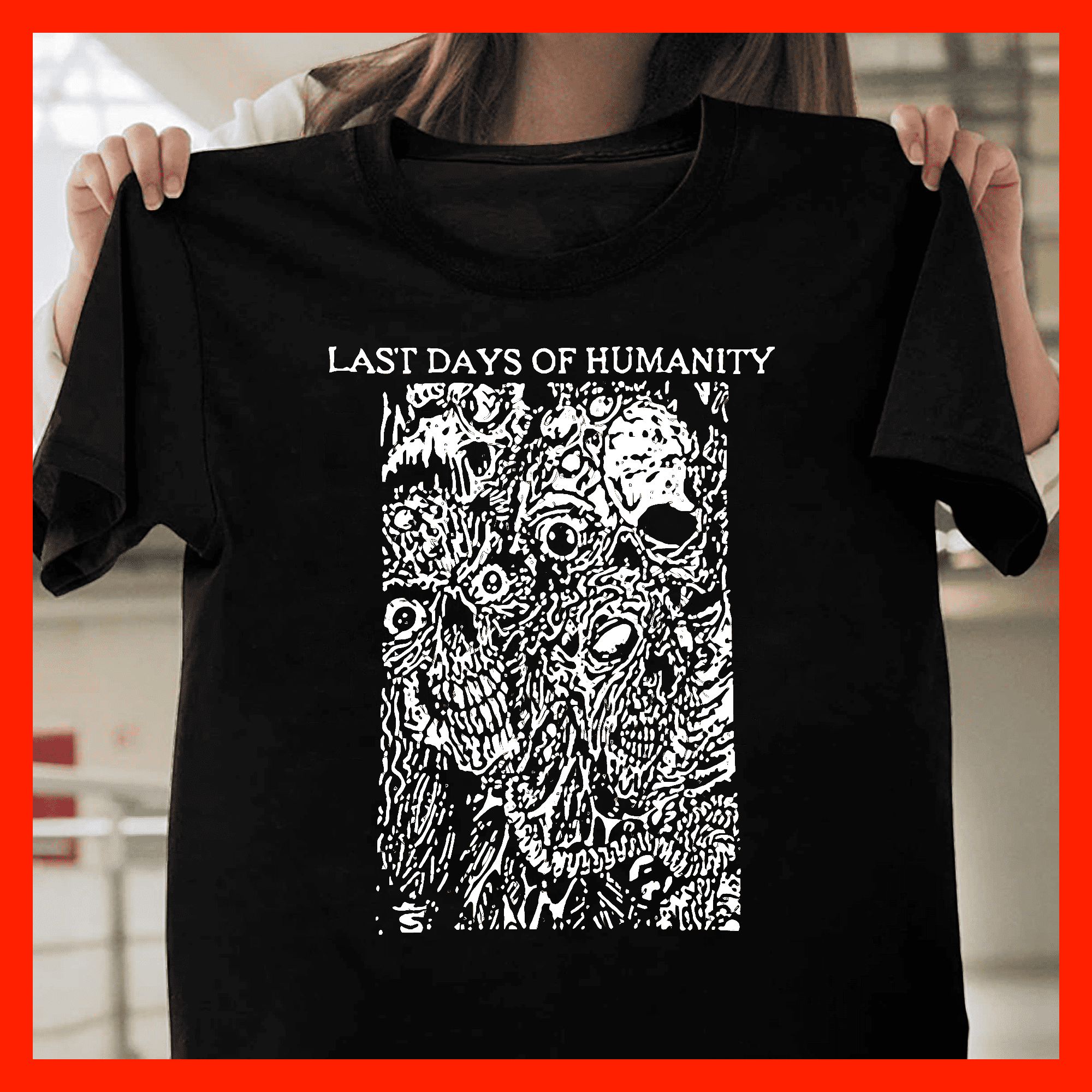 Apocalyptic Horror Graphic T-Shirt - Dark Art, Macabre Design, Goth ...