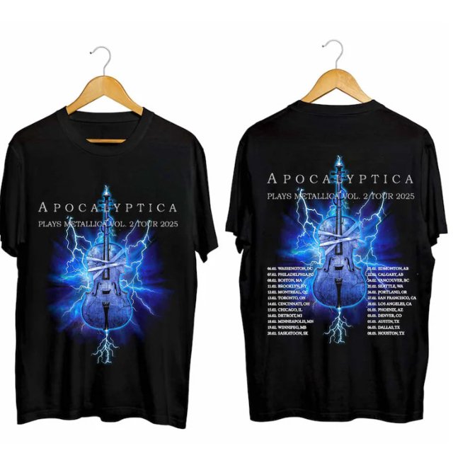 Apocalyptica 2025 Tour Shirt, Apocalyptica Band Fan Shirt, Apocalyptica ...