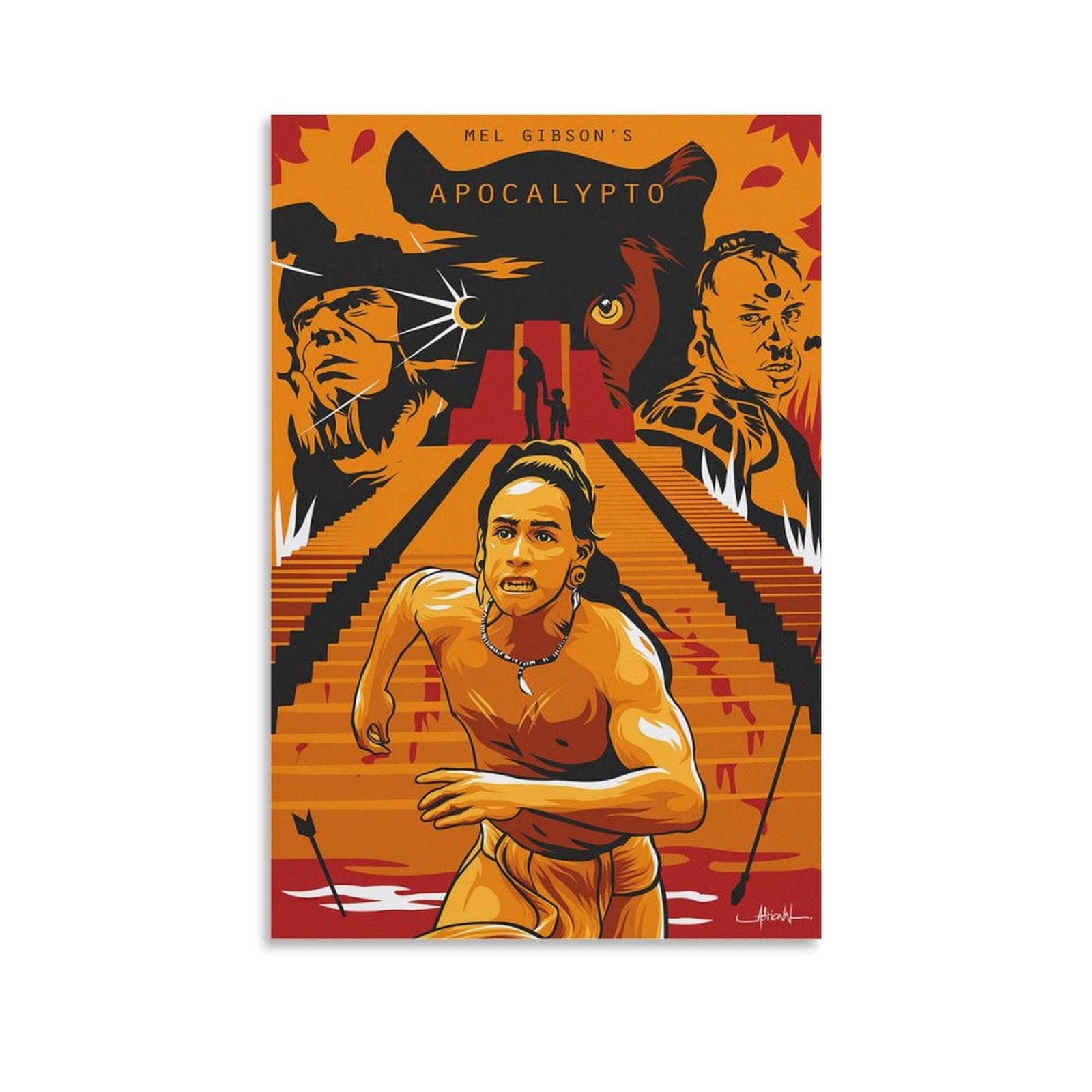 Apocalypto Movie Poster Painting On Canvas Wall Art Poster Scroll ...