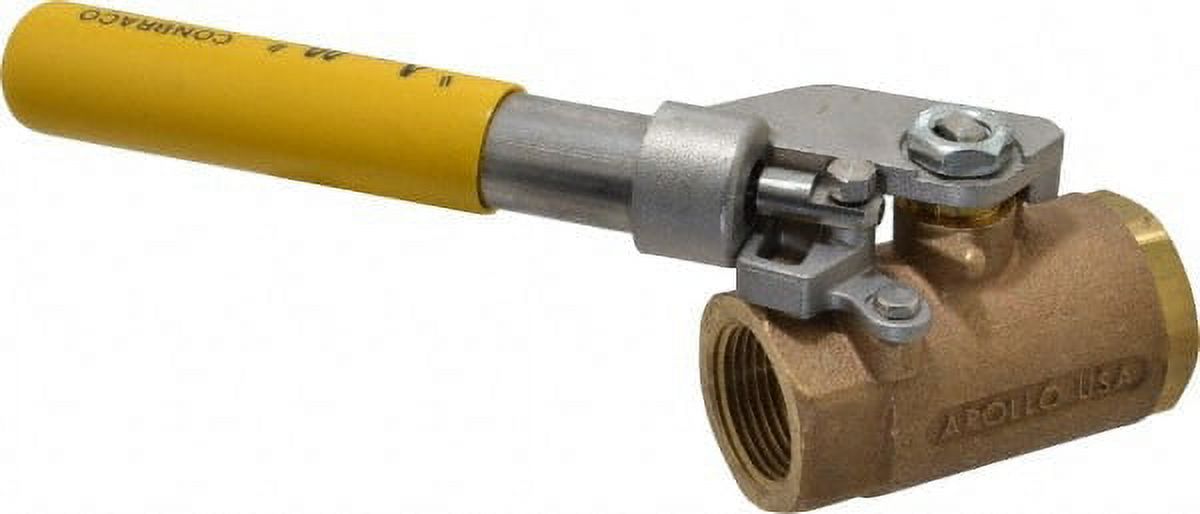 Apollo. 1" Pipe, Bronze Standard Ball Valve 2 Piece, Inline - One Way ...