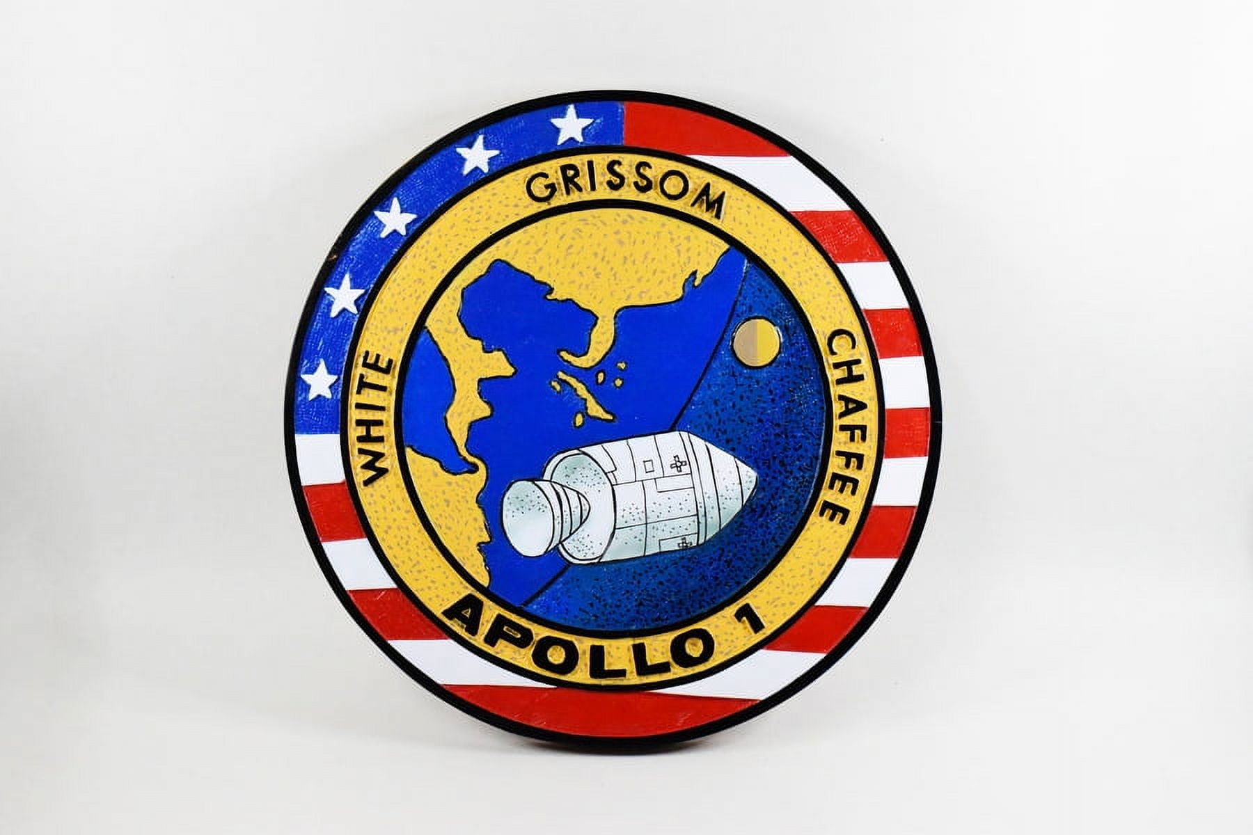 Apollo 1 Plaque, 14", Mahogany - Walmart.com