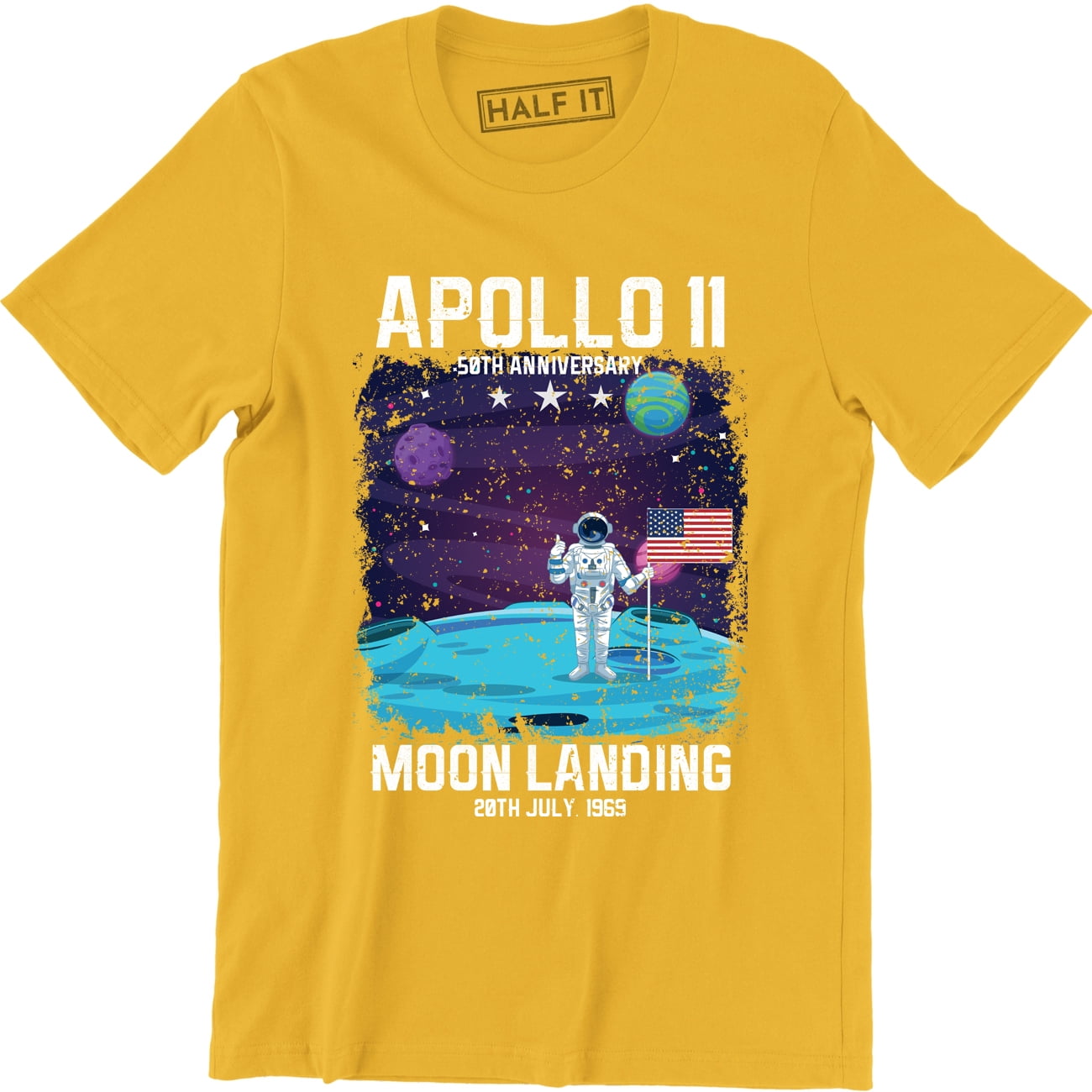 Apollo 11 50th Anniversary Moon Landing 1969 2019 Mens T-Shirt ...