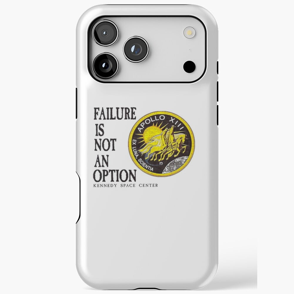 Apollo 11 Failure Is Not an Option Space Quote iPhone Case 17 16 15 14 ...