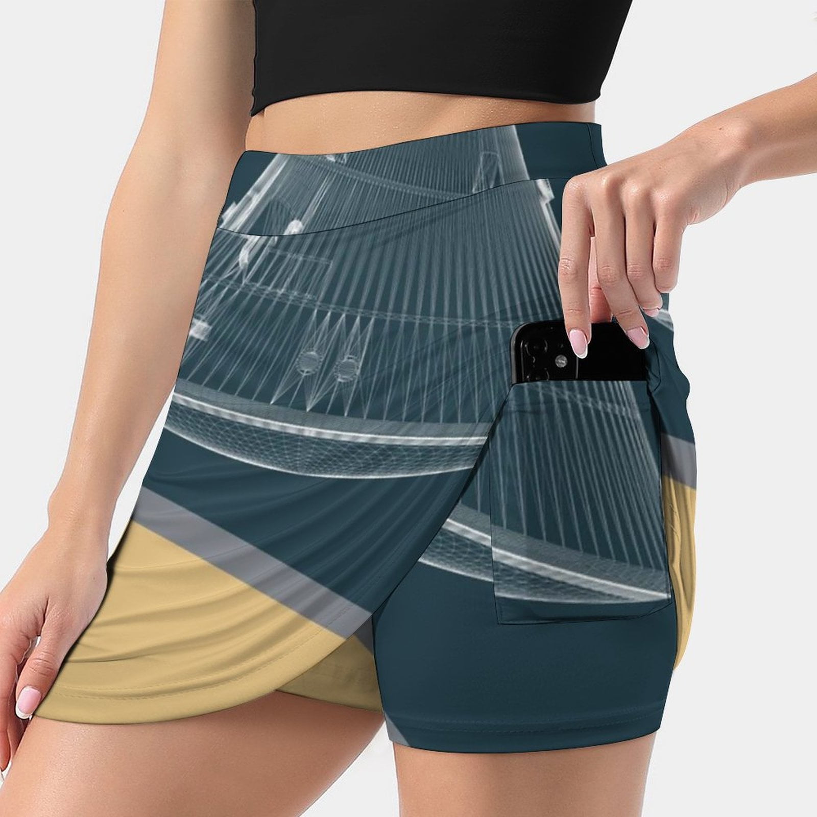 Apollo 11 Landing Module Women's skirt Sport Skort Skirt With Pocket ...