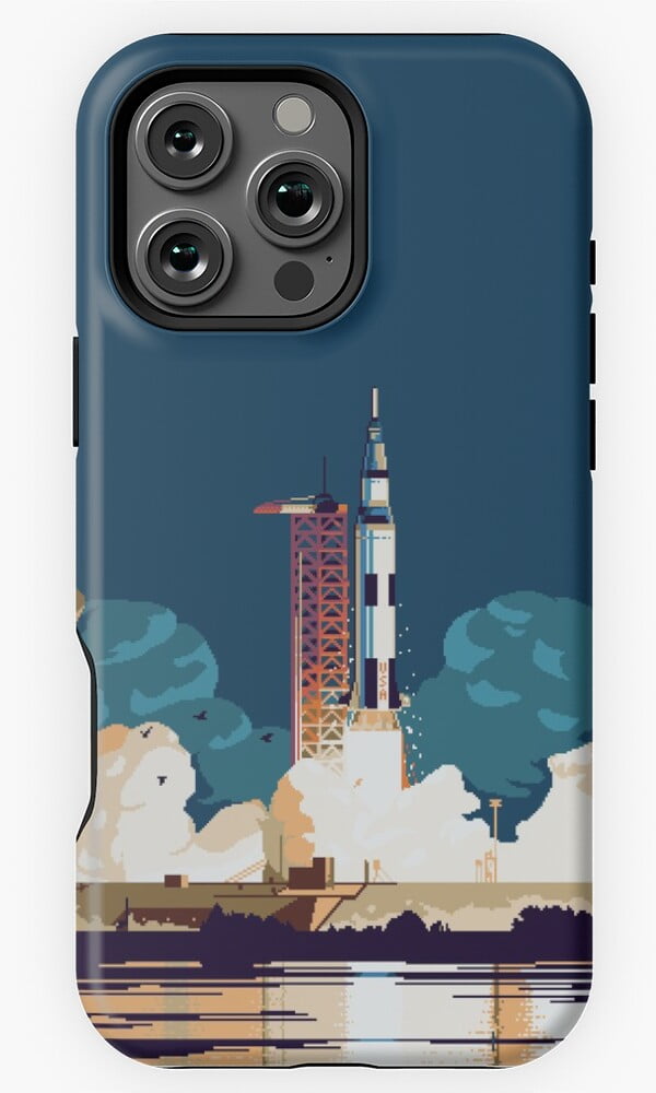 Apollo 11 Launch Space Phone Case for iPhone 16 15 14 13 12 11 Pro Max ...