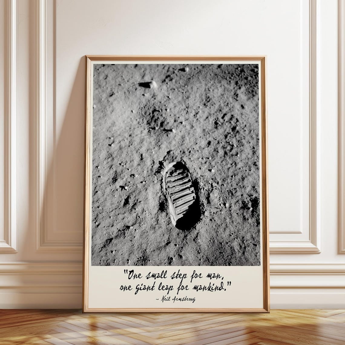 Apollo 11 Moon Landing Neil Armstrong First Step Poster, Stretched ...